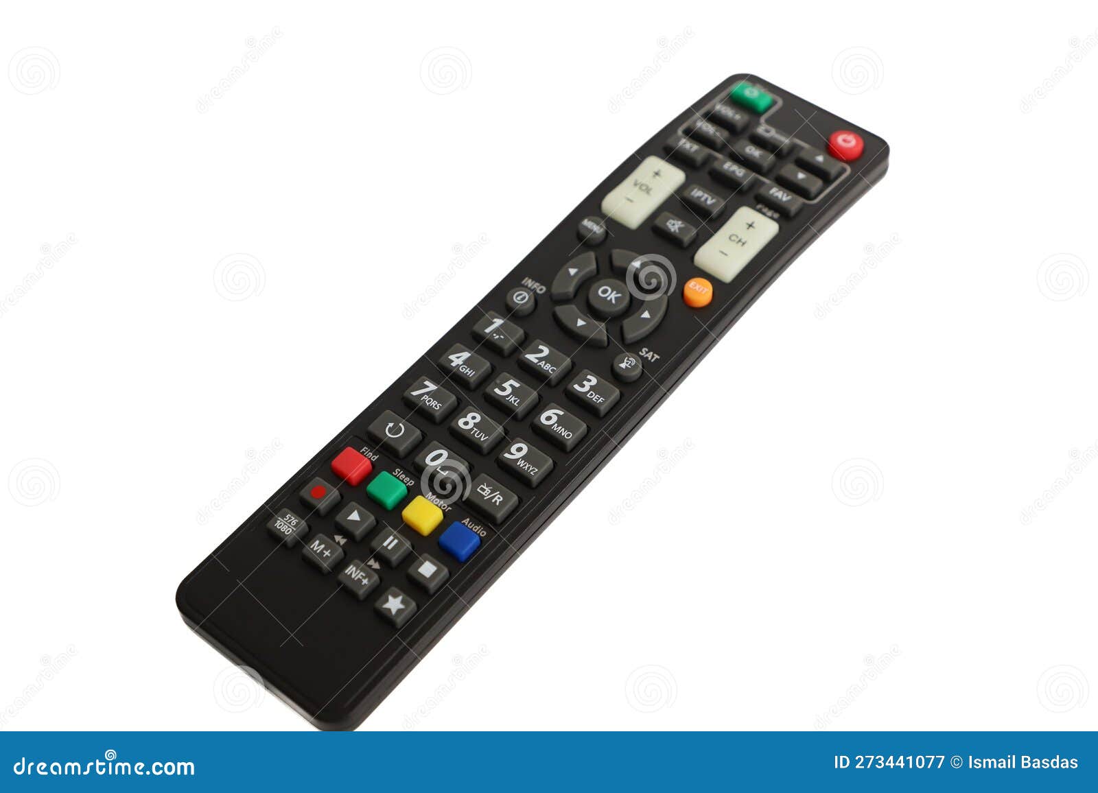 Tv Remote Controller, Remote Control Device, Isolated White Background ...