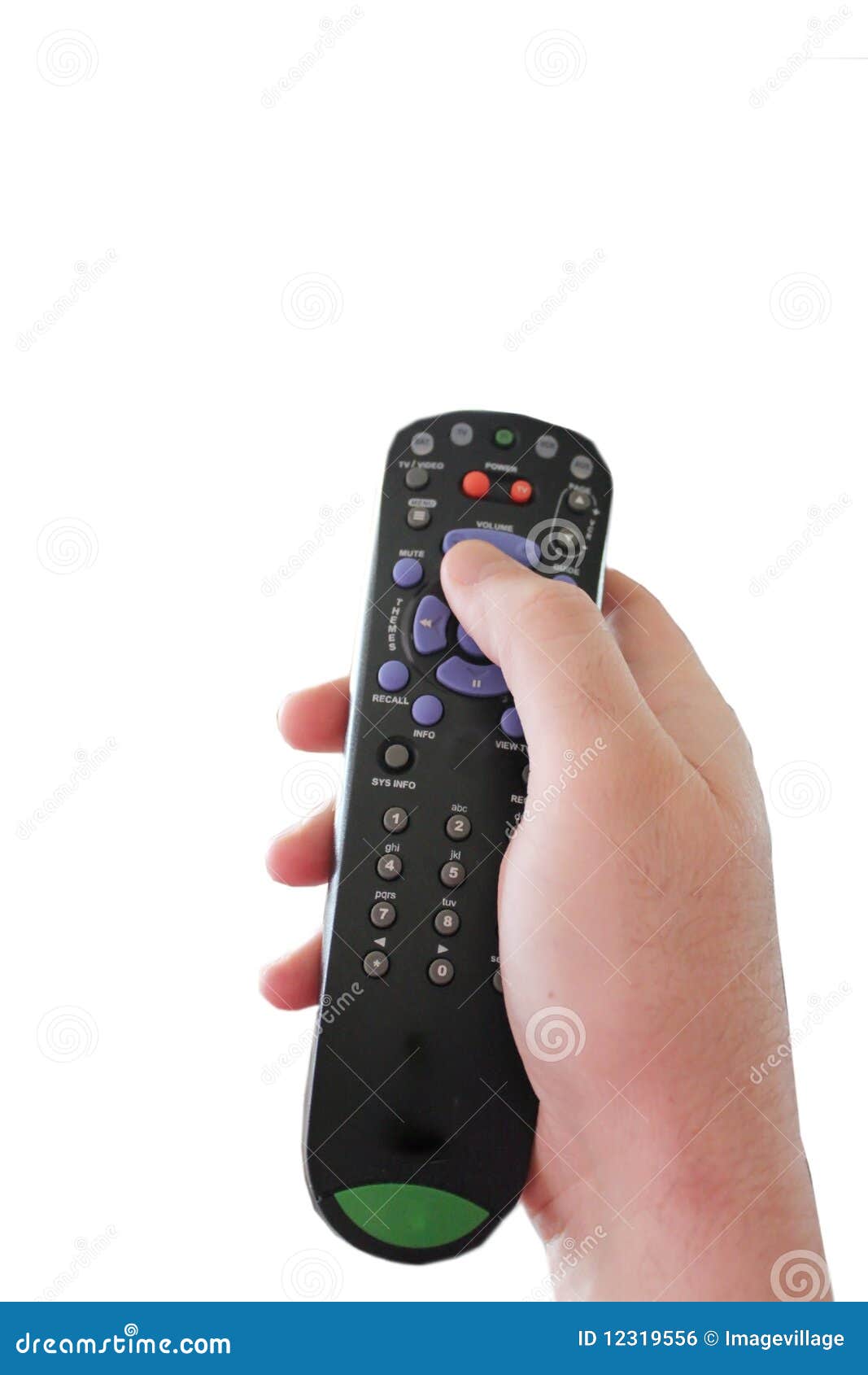 TV remote in a man s hand stock photo. Image of choice - 12319556