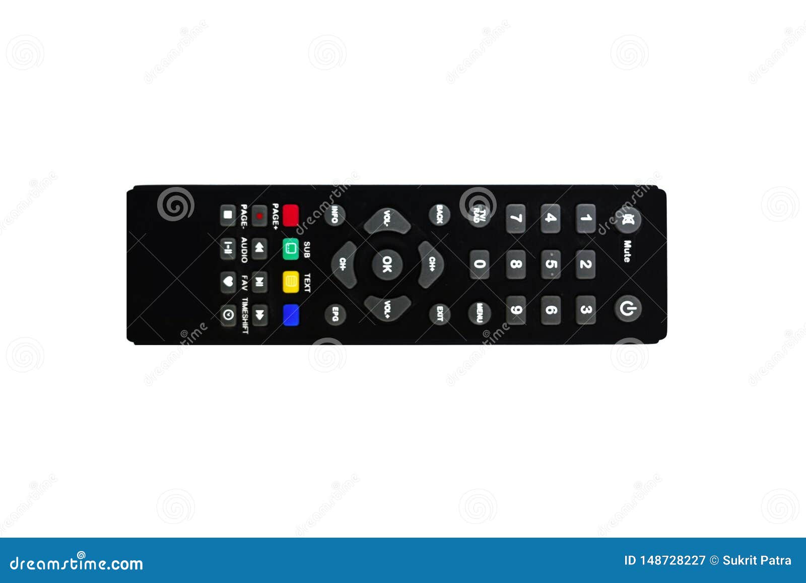 TV Remote for Watching Various TV Channels Stock Image - Image of ...