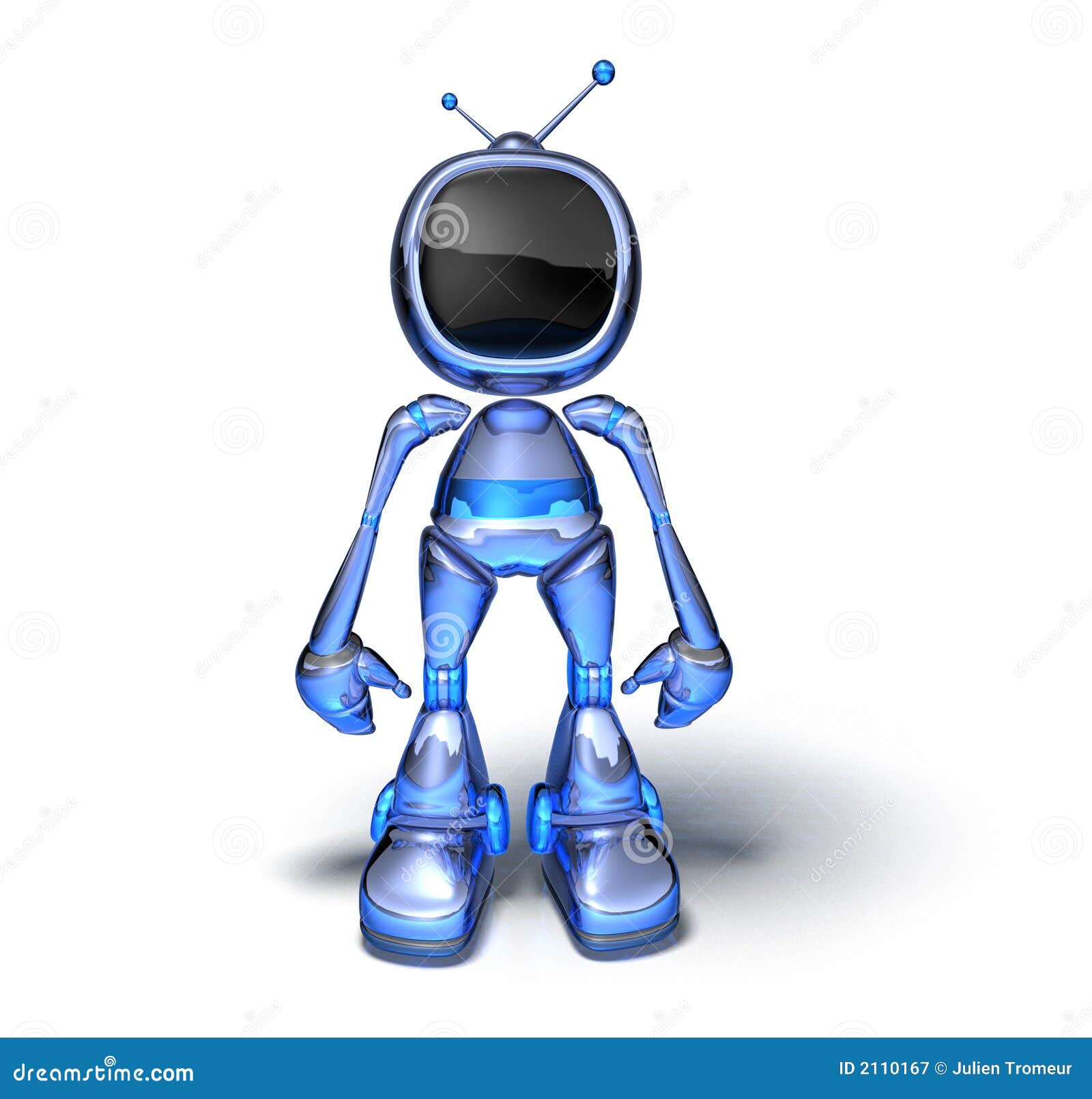 Tv robot stock illustration. Illustration of robot, modern - 2110167