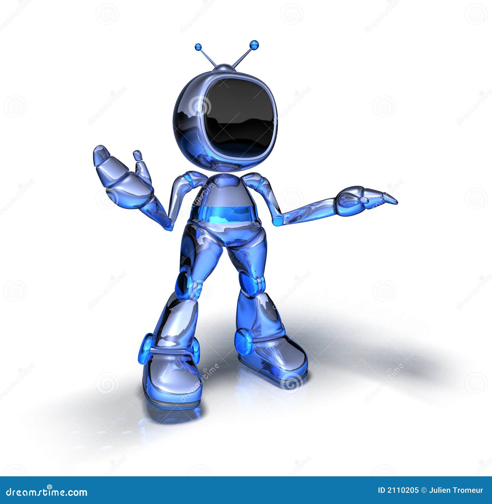 Tv robot stock illustration. Illustration of player, equipment - 2110205