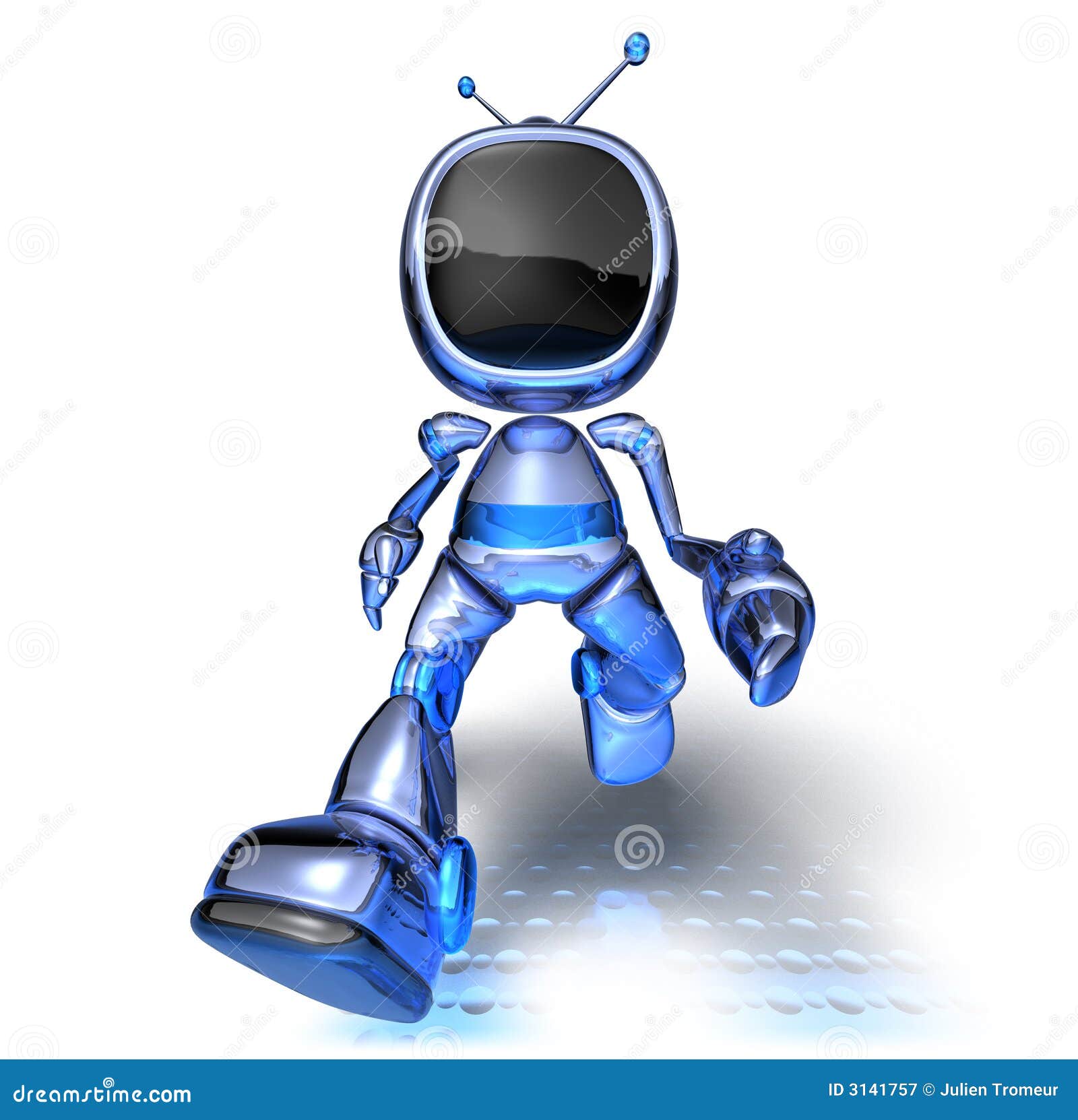 TV Robot stock illustration. Illustration of video, television - 3141757