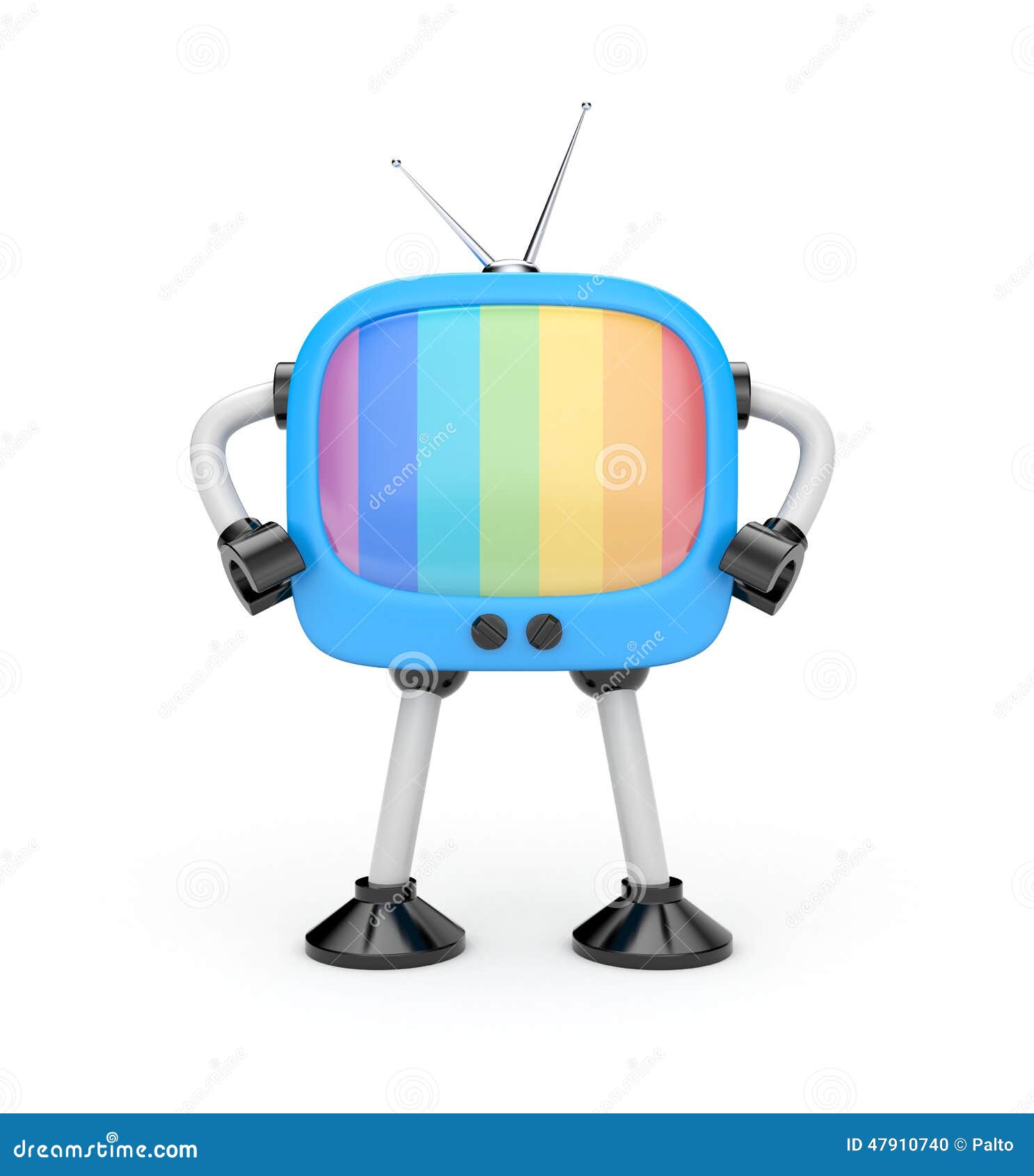 Tv robot stock illustration. Illustration of employee - 47910740
