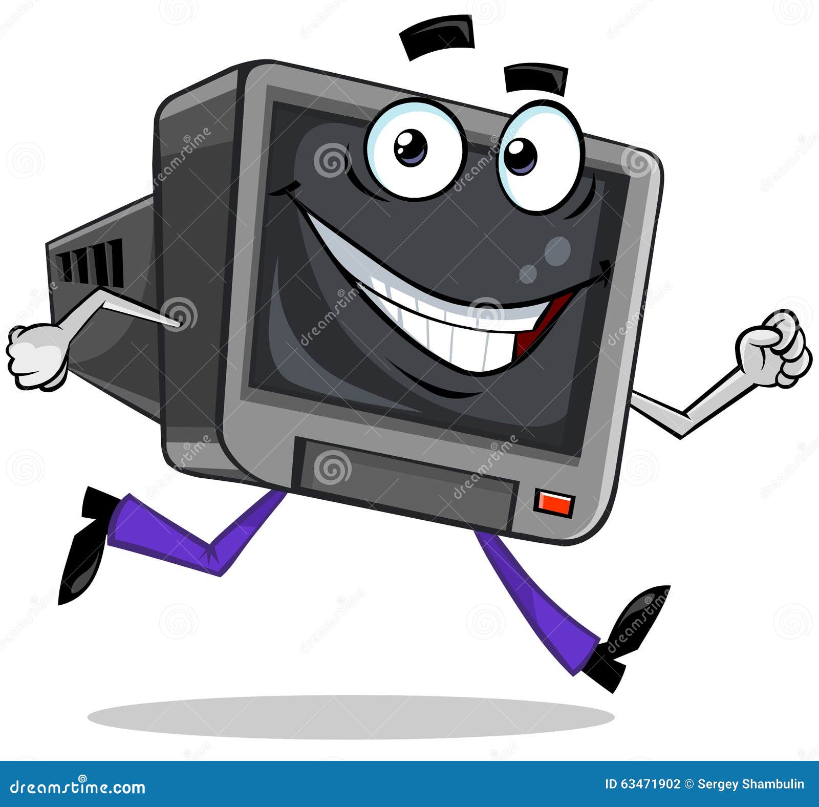TV run stock vector. Illustration of static, cute, television - 63471902