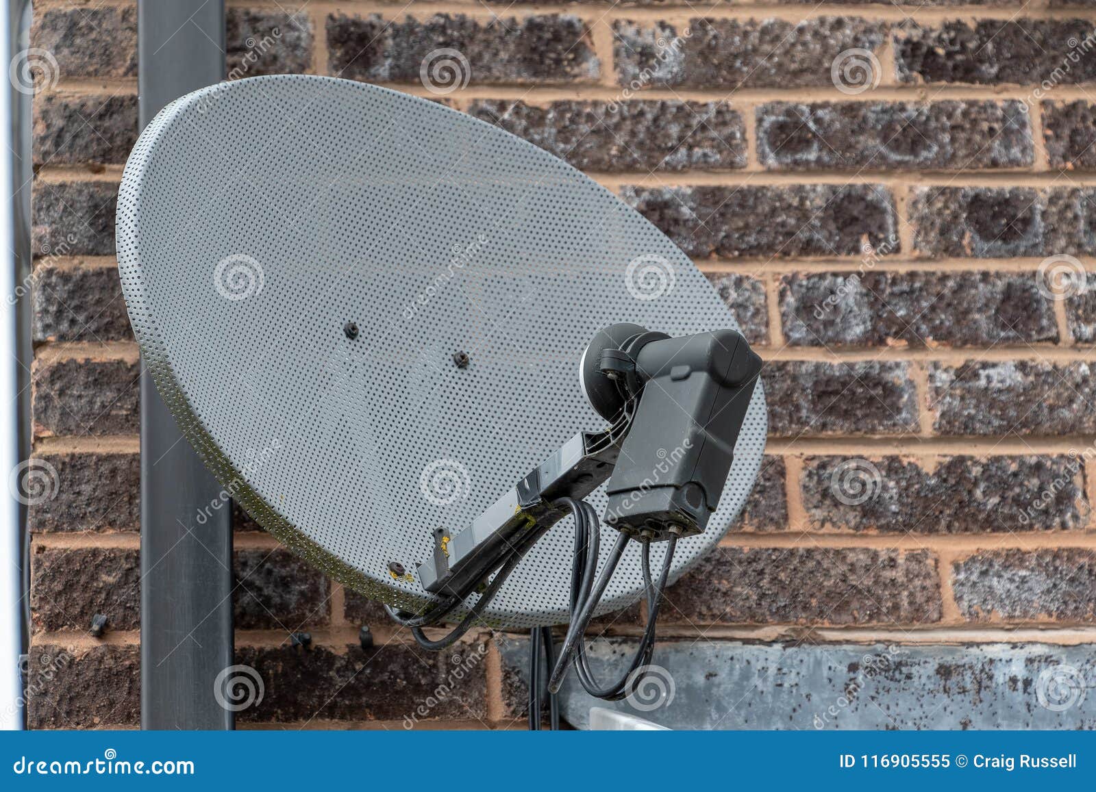 TV satellite disk stock image. Image of network, house - 116905555
