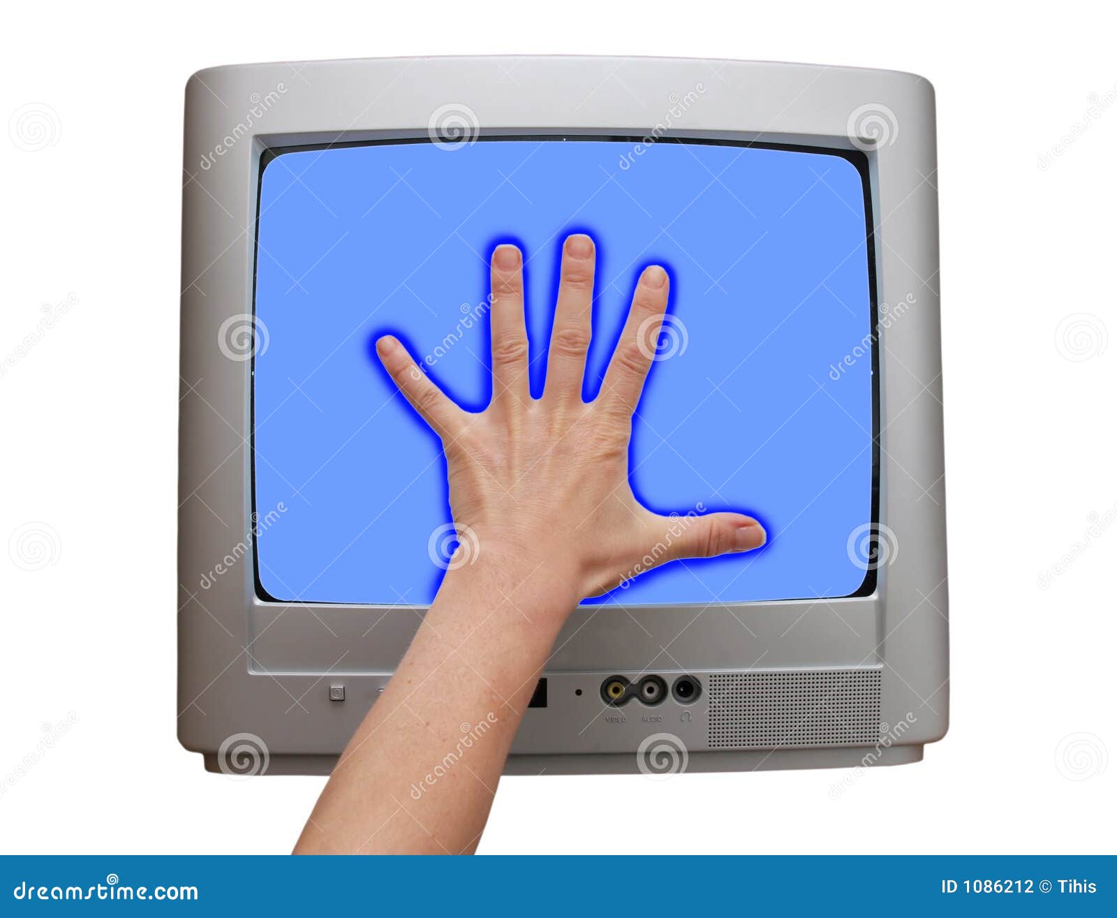 Tv screen stock photo. Image of isolated, electronics - 1086212