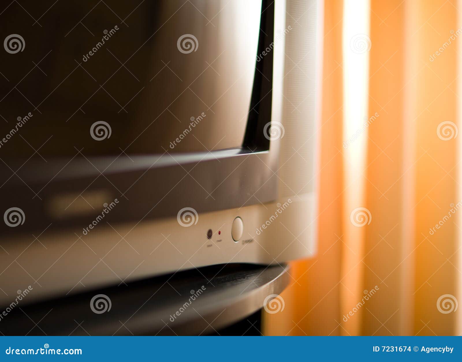 TV screen stock photo. Image of interior, furniture, view - 7231674