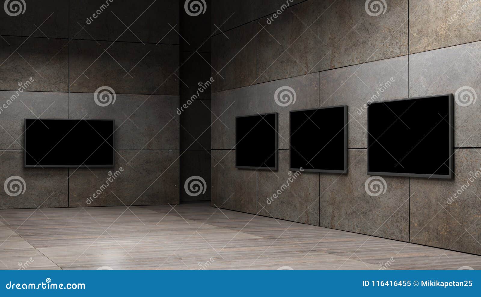 TV screen 3d rendering stock illustration. Illustration of light ...