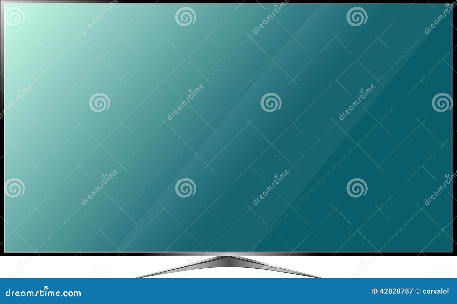 TV screen stock vector. Illustration of home, design - 42828787