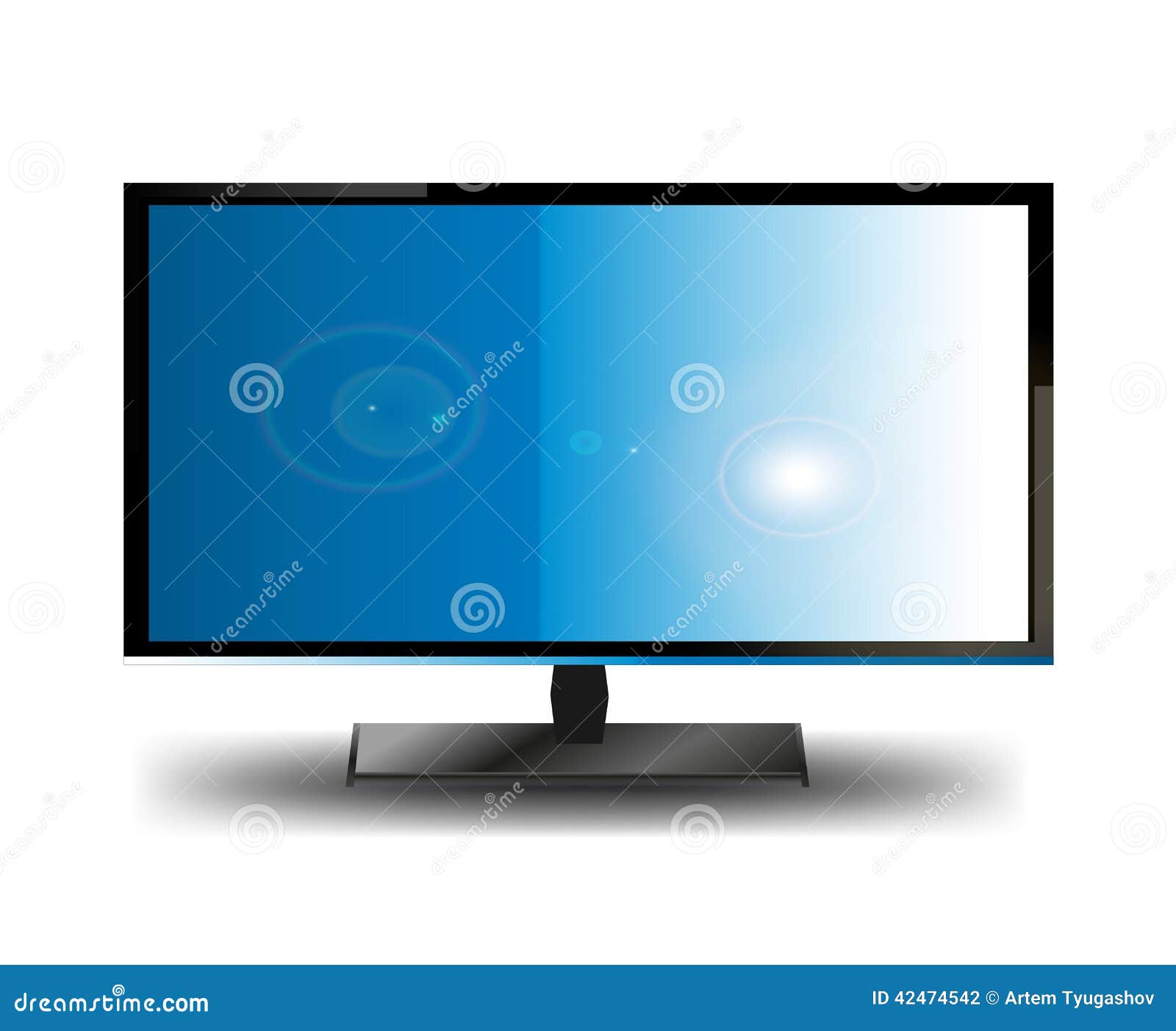 Tv screen hd stock vector. Illustration of design, electronic - 42474542
