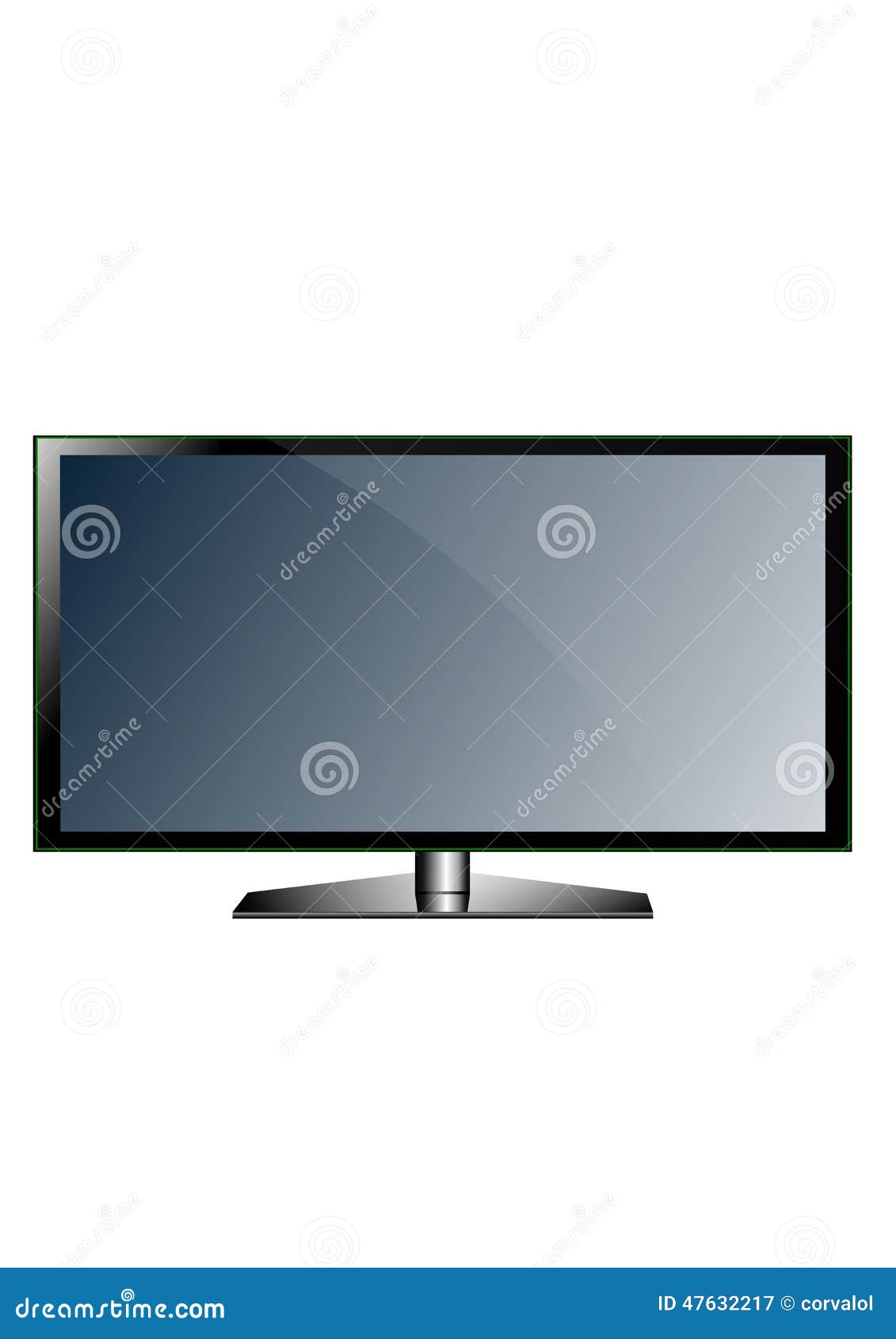 TV screen stock vector. Illustration of isolated, display - 47632217