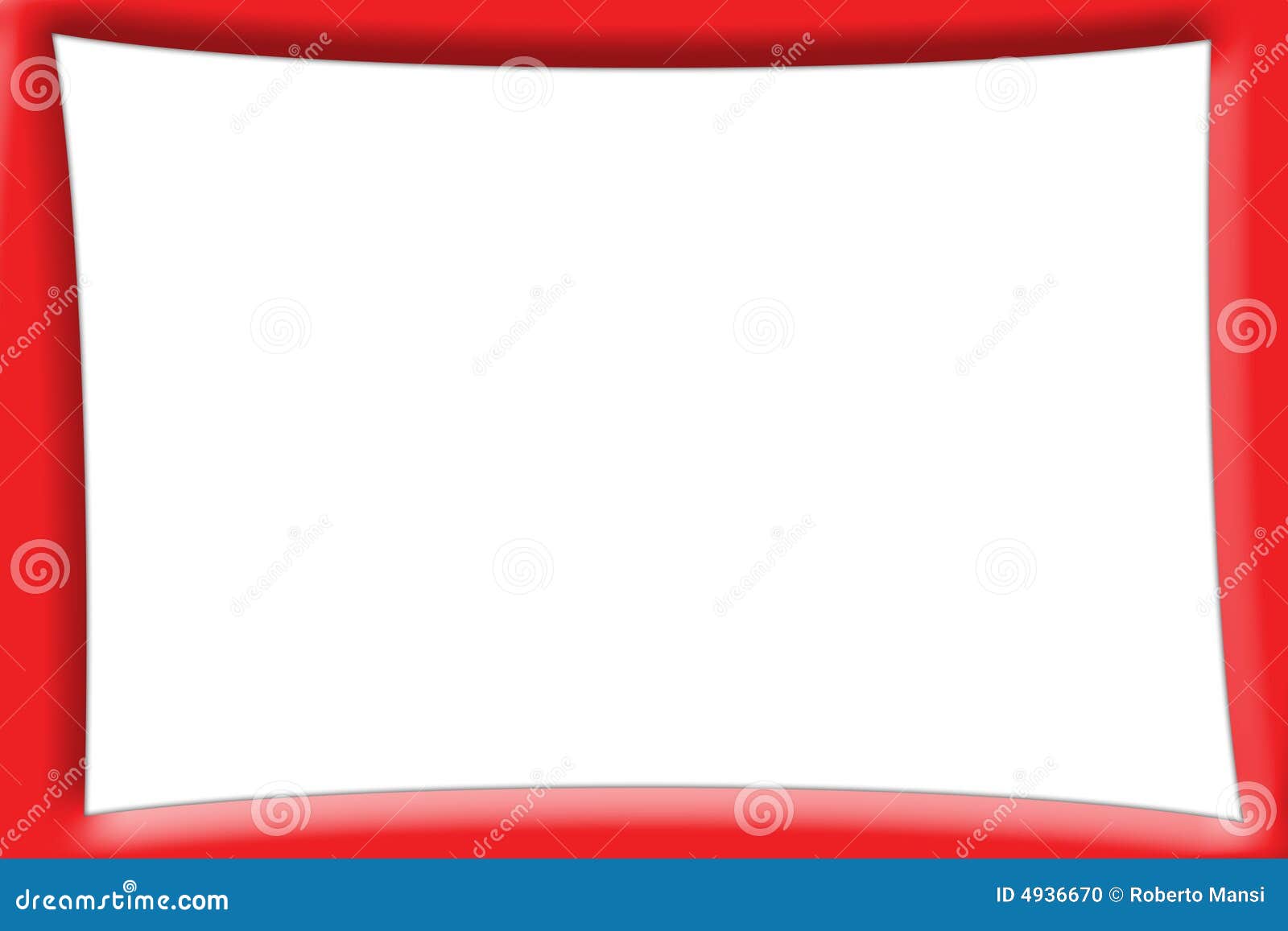 TV Screen PhotoFrame - Red Version Stock Illustration - Illustration of ...