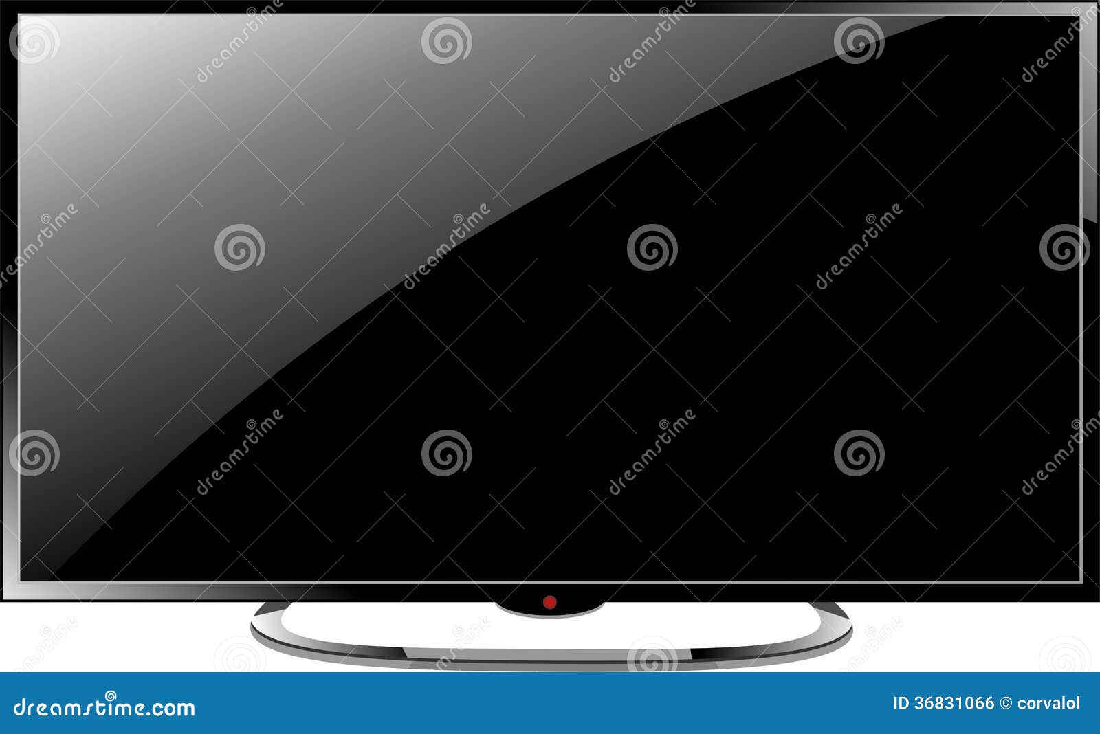 TV screen vector stock vector. Illustration of media - 36831066