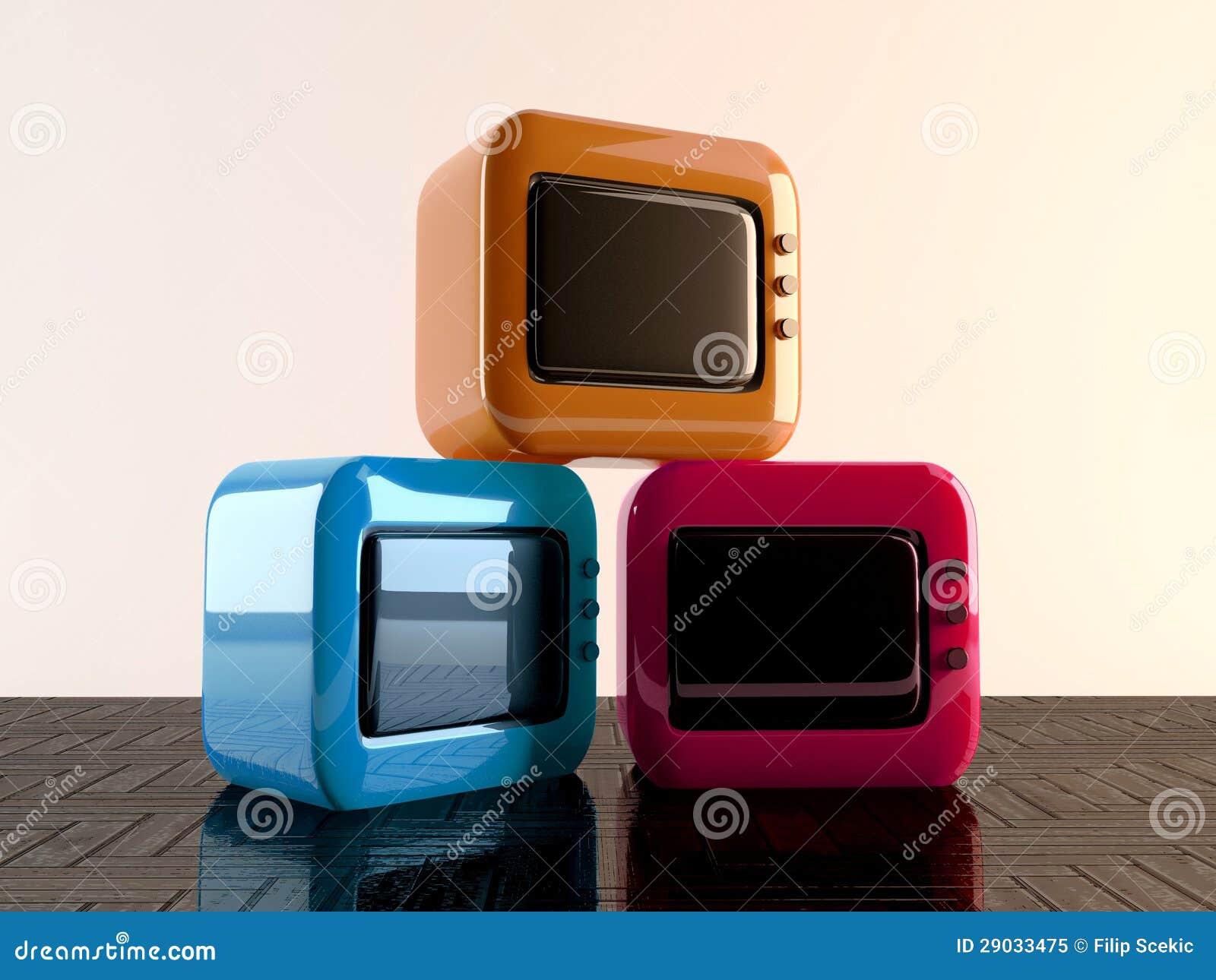 Tv screens stock illustration. Illustration of communications - 29033475