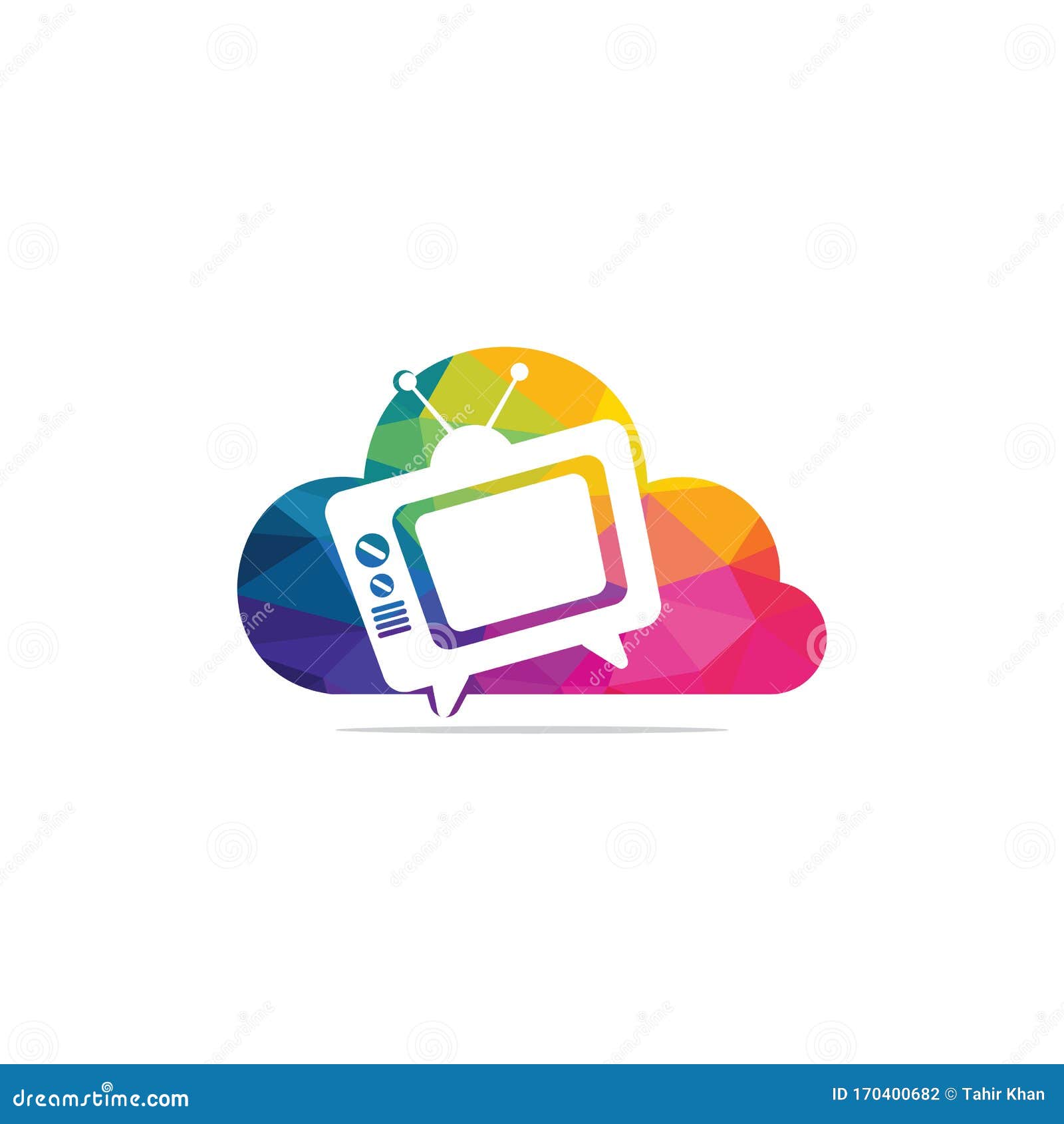 TV Service Logo Template Design. Stock Vector - Illustration of media ...