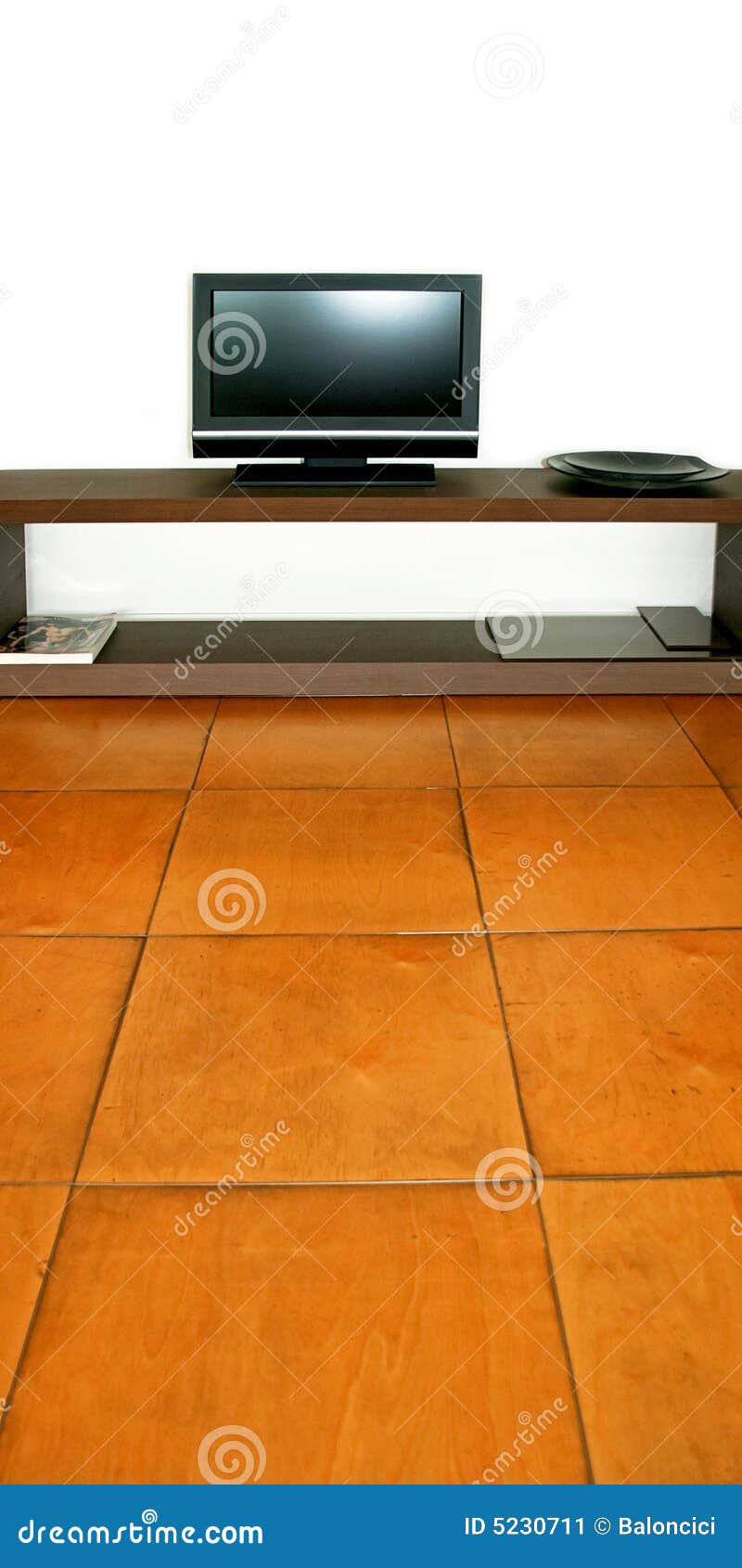 TV Set stock image. Image of parquet, furniture, movie - 5230711