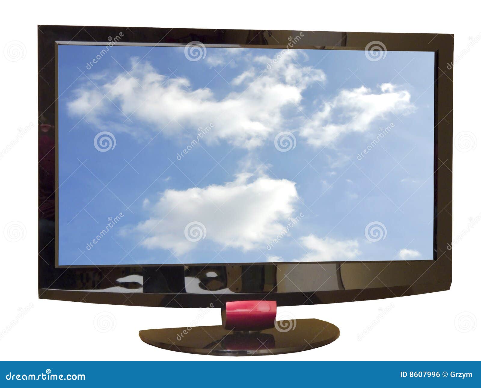 Tv set stock photo. Image of reflection, design, elegance - 8607996