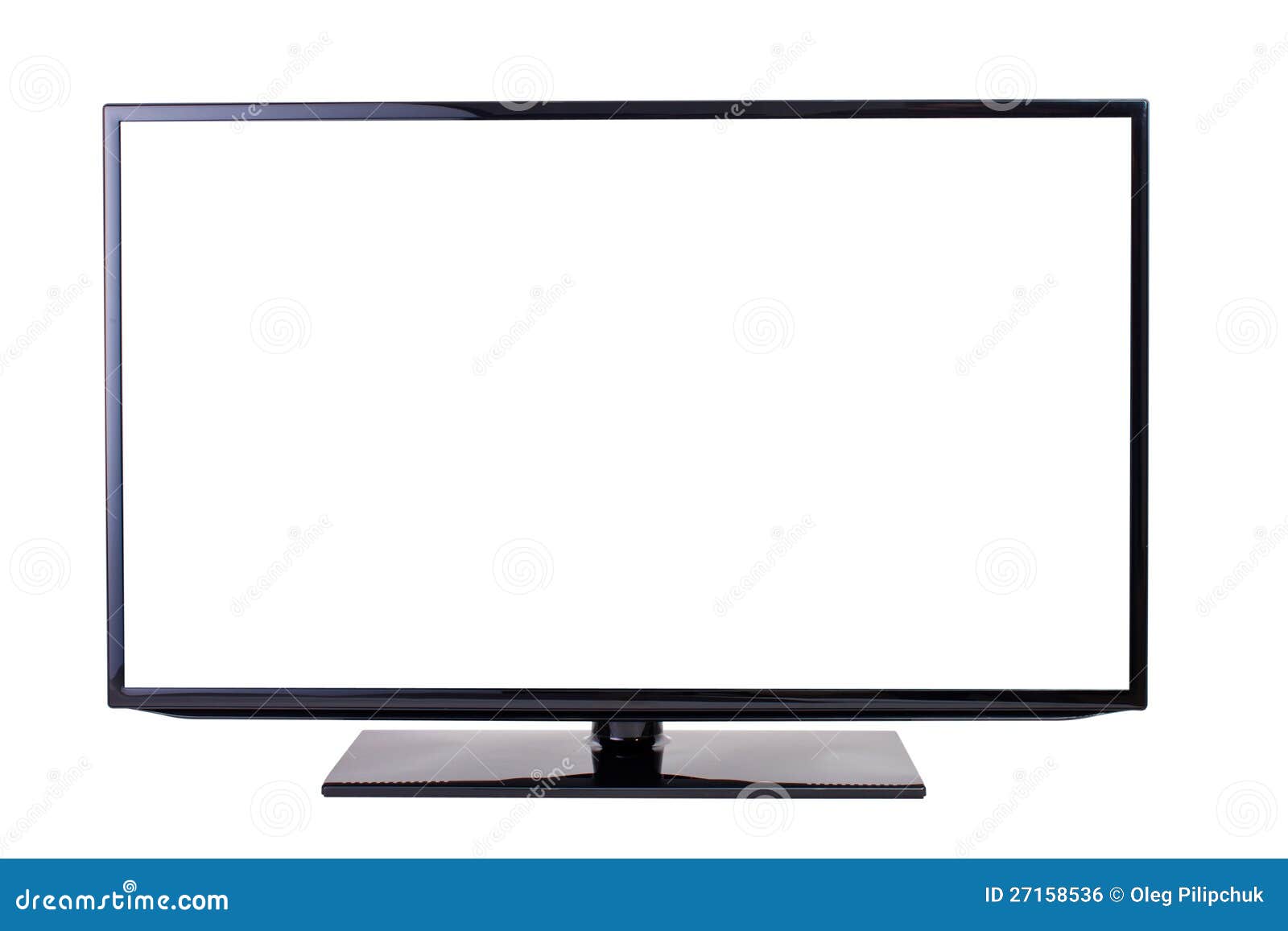 TV Set, Isolated On White Background Stock Photo - Image of object ...