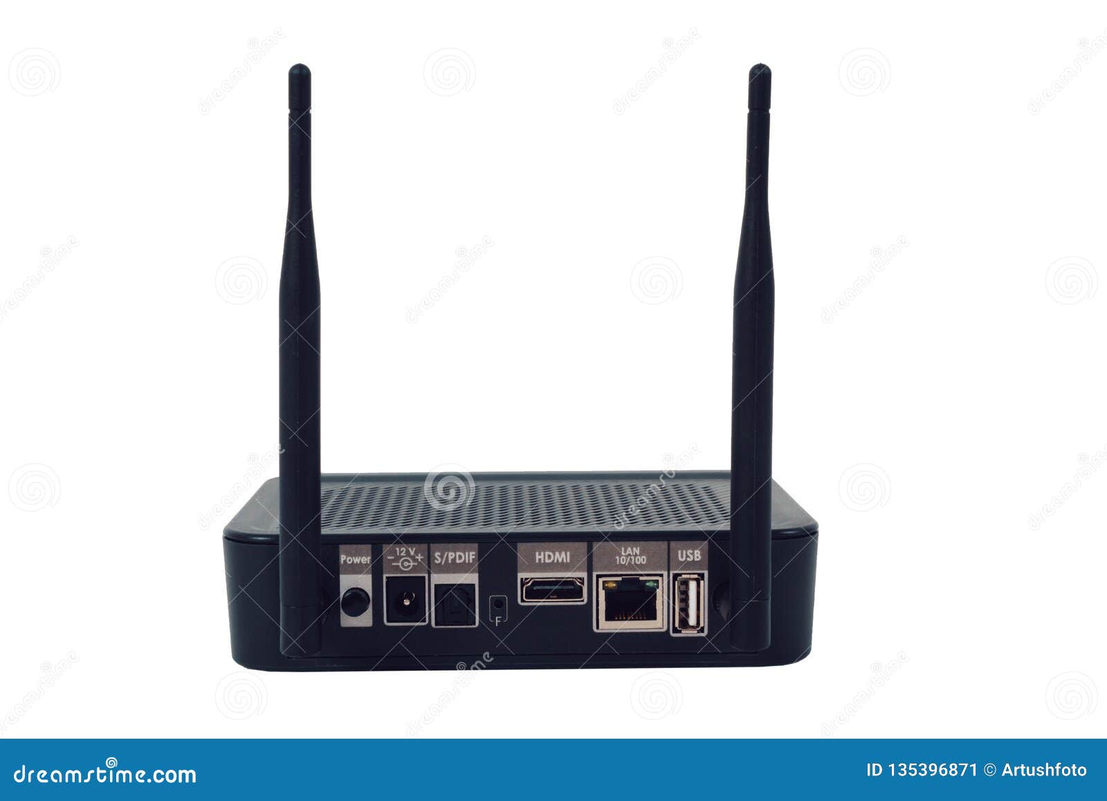 TV Set Top Box with Android OS Stock Image - Image of media, hard ...