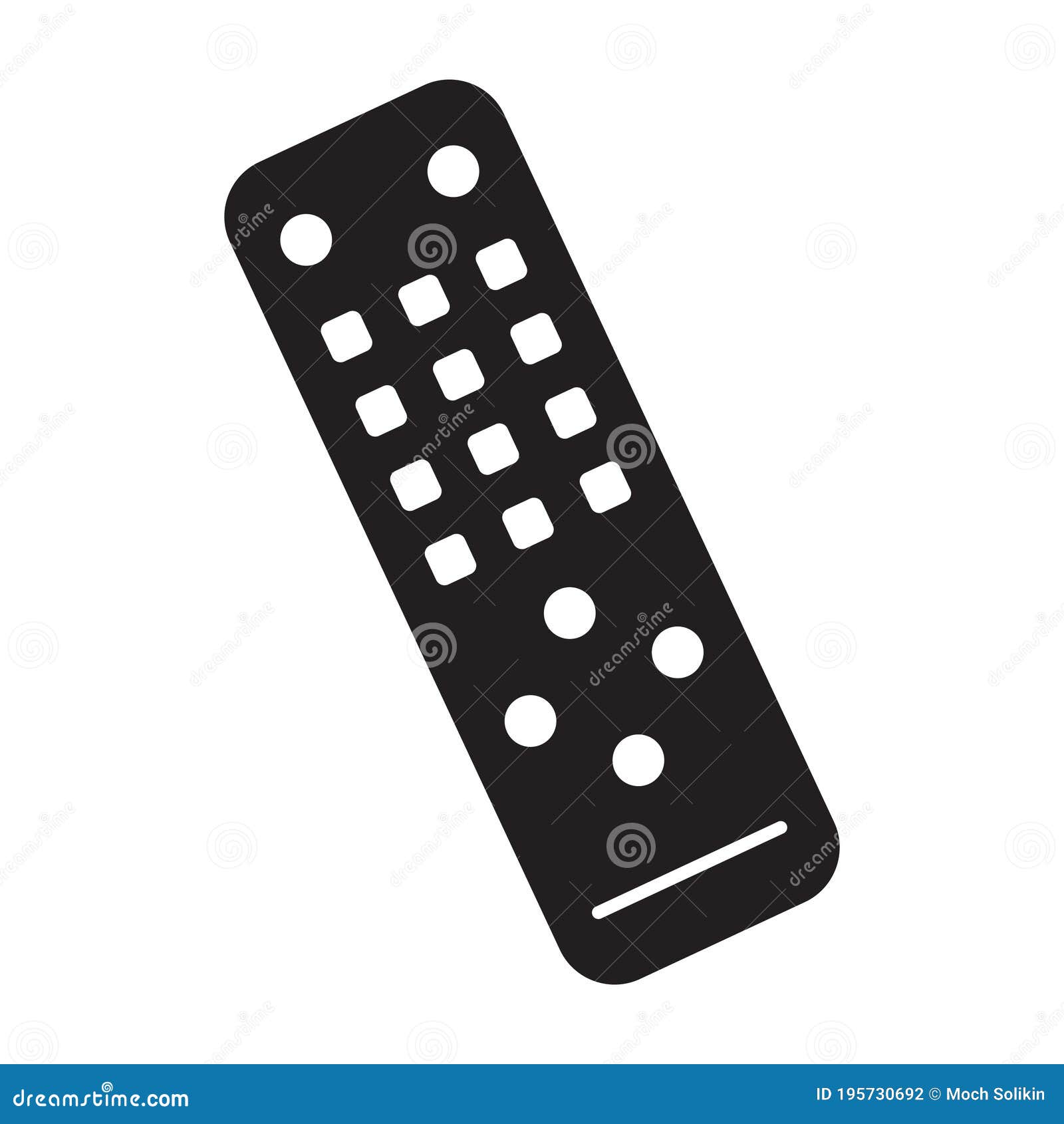 TV or Setup Box Remote Controllers Icon for Apps and Websites Stock ...