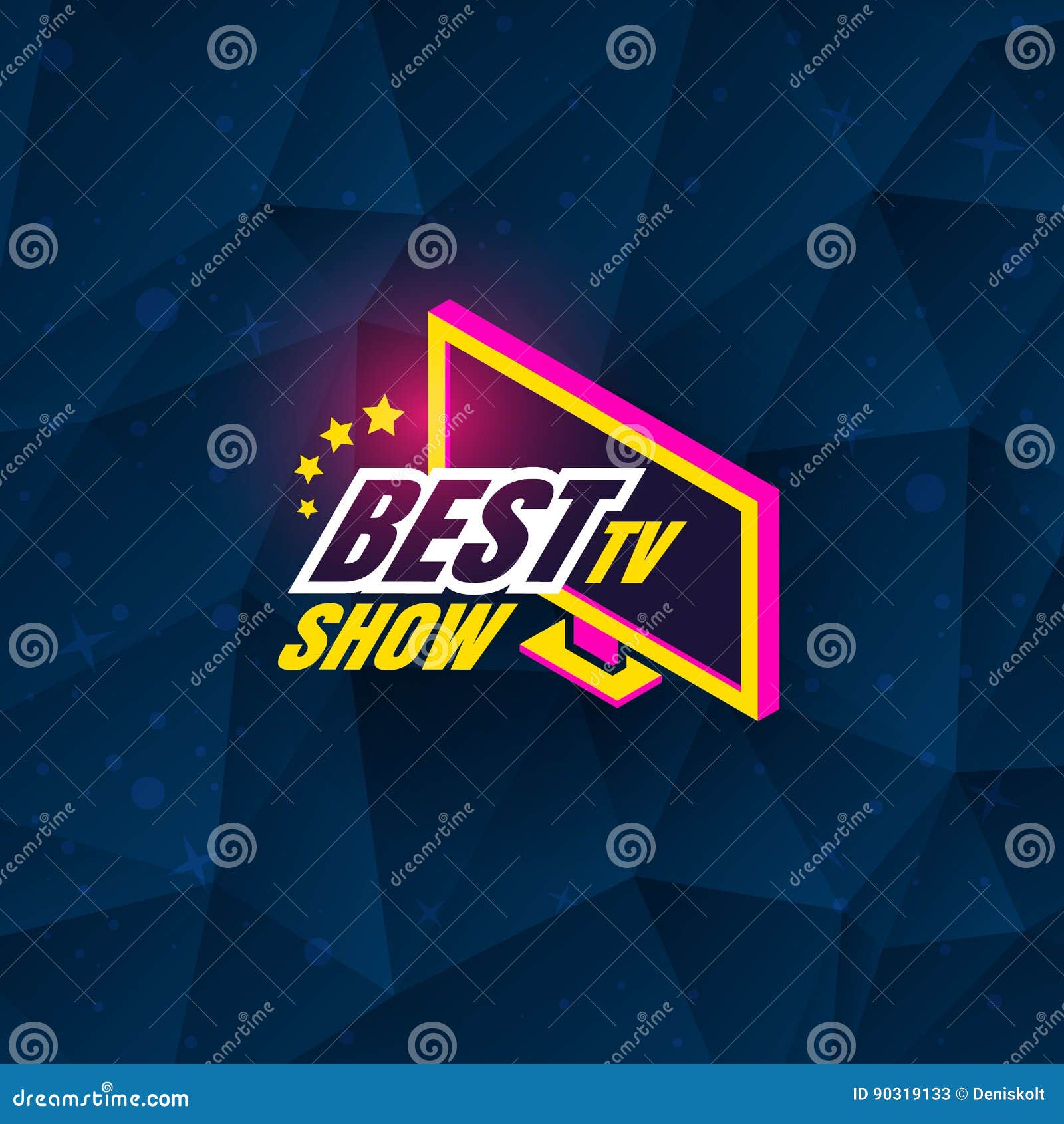 Tv show logo stock vector. Illustration of entertainment - 90319133