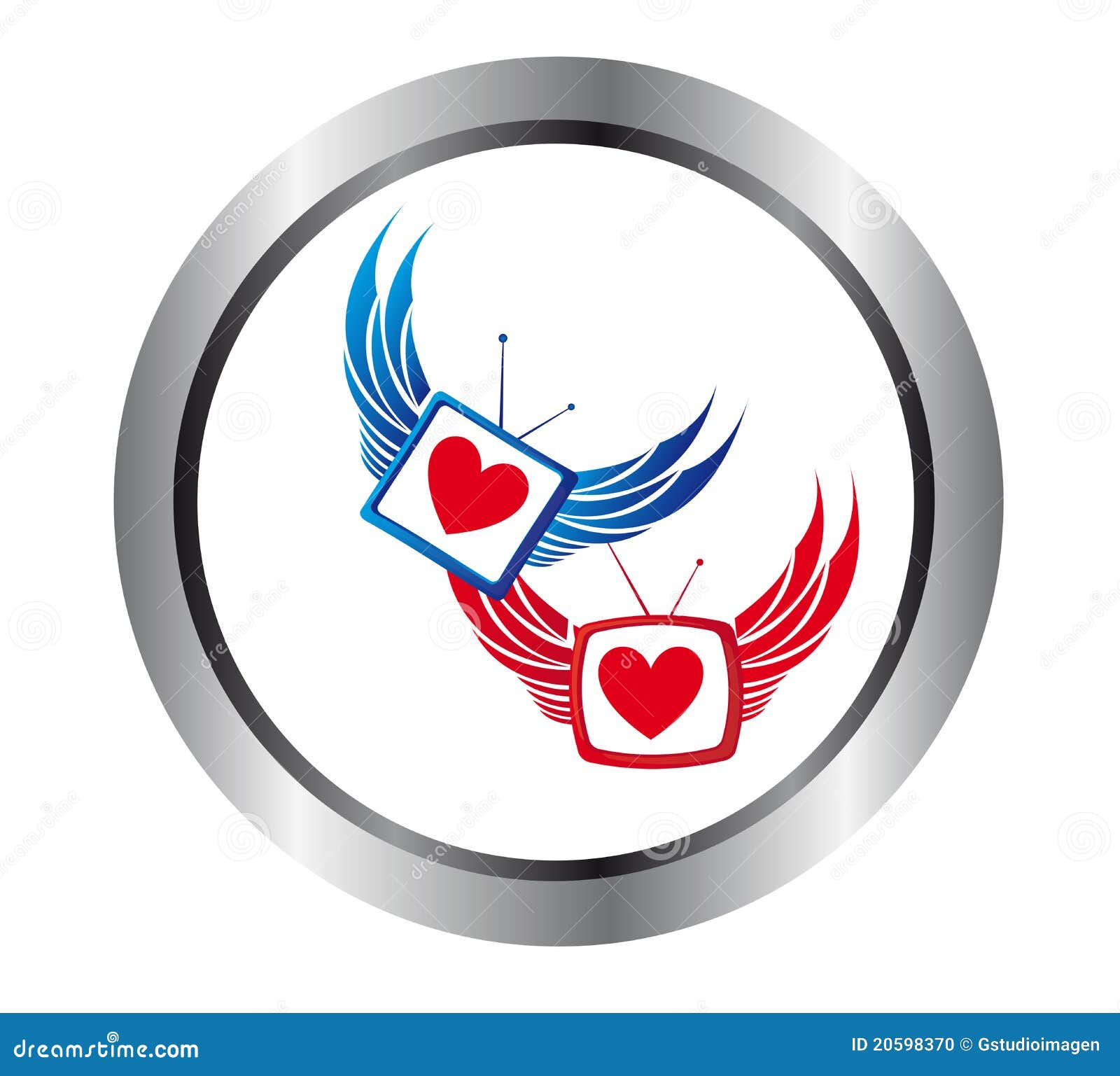 Tv sign stock vector. Illustration of background, isolated - 20598370