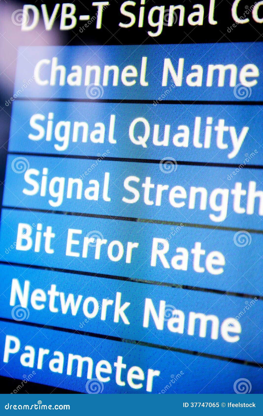 Tv signal menu stock image. Image of ntsc, broadcast - 37747065