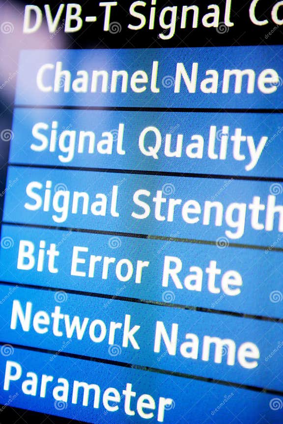 Tv signal menu stock image. Image of ntsc, broadcast - 37747065