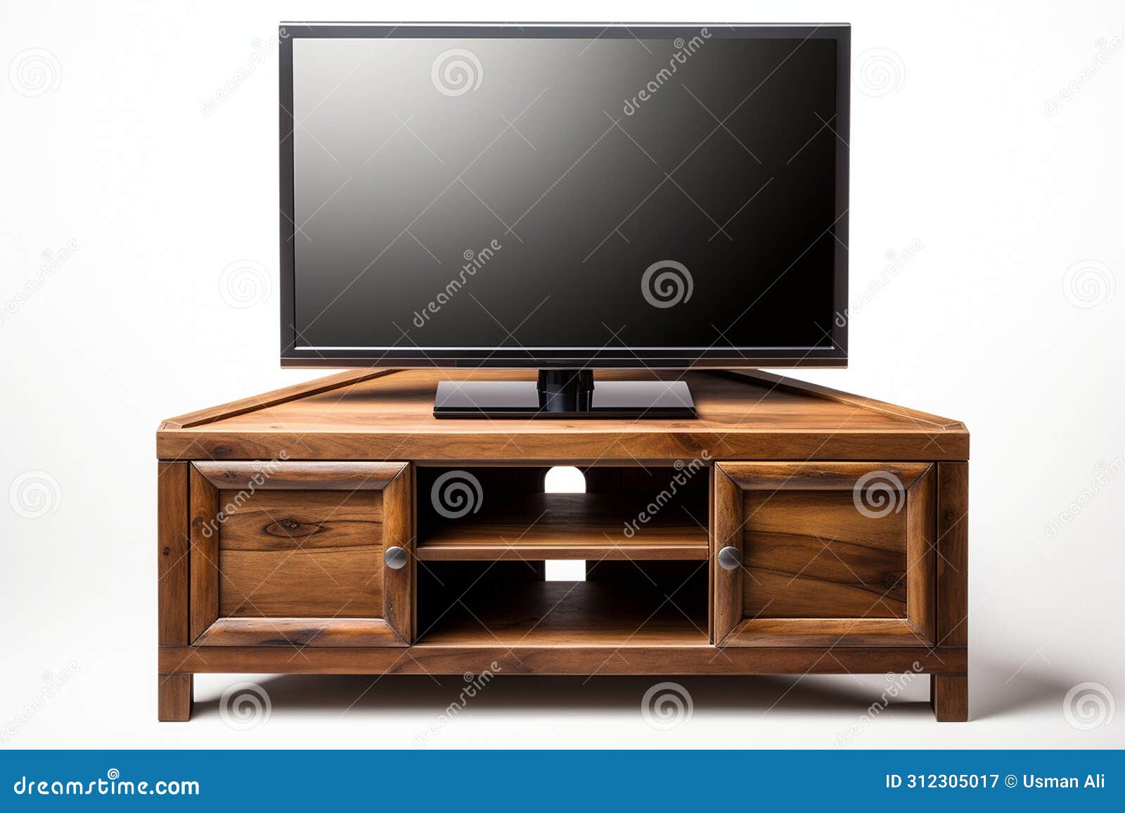 TV Stand with Transparent Background. AI Stock Illustration ...
