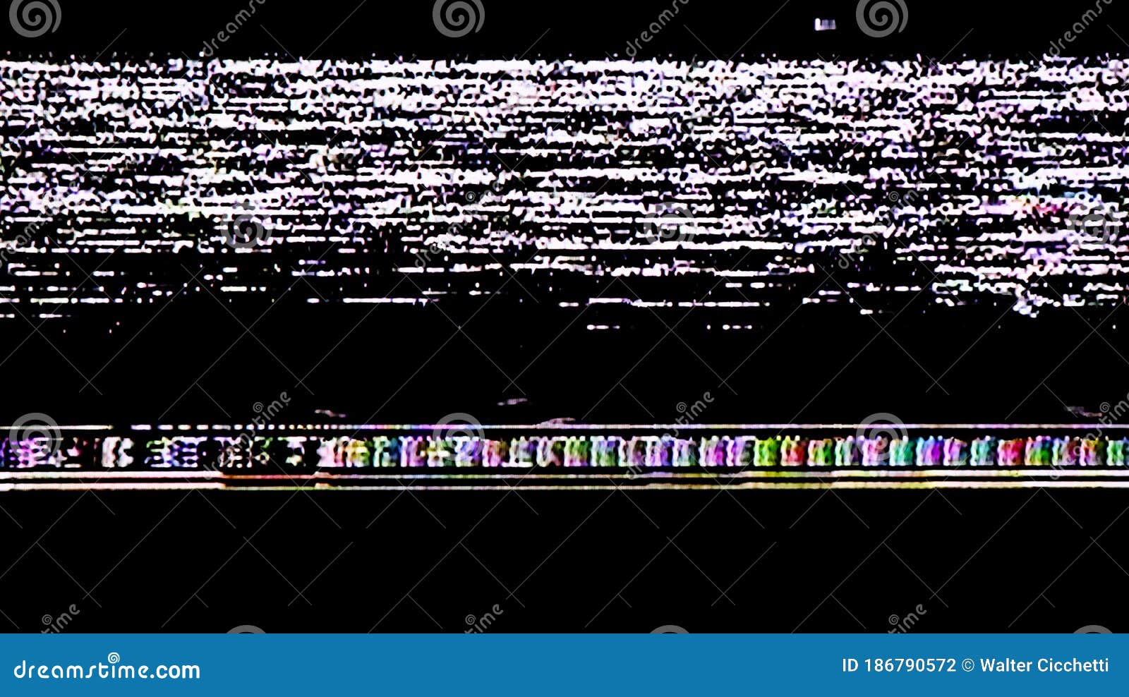 TV Static Noise Glitch Effect Stock Photo - Image of isolated, glitch ...