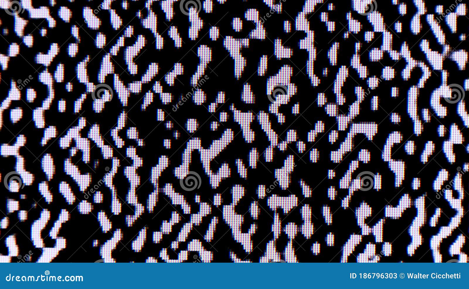 TV Static Effect Font Cartoon Vector | CartoonDealer.com #61813809