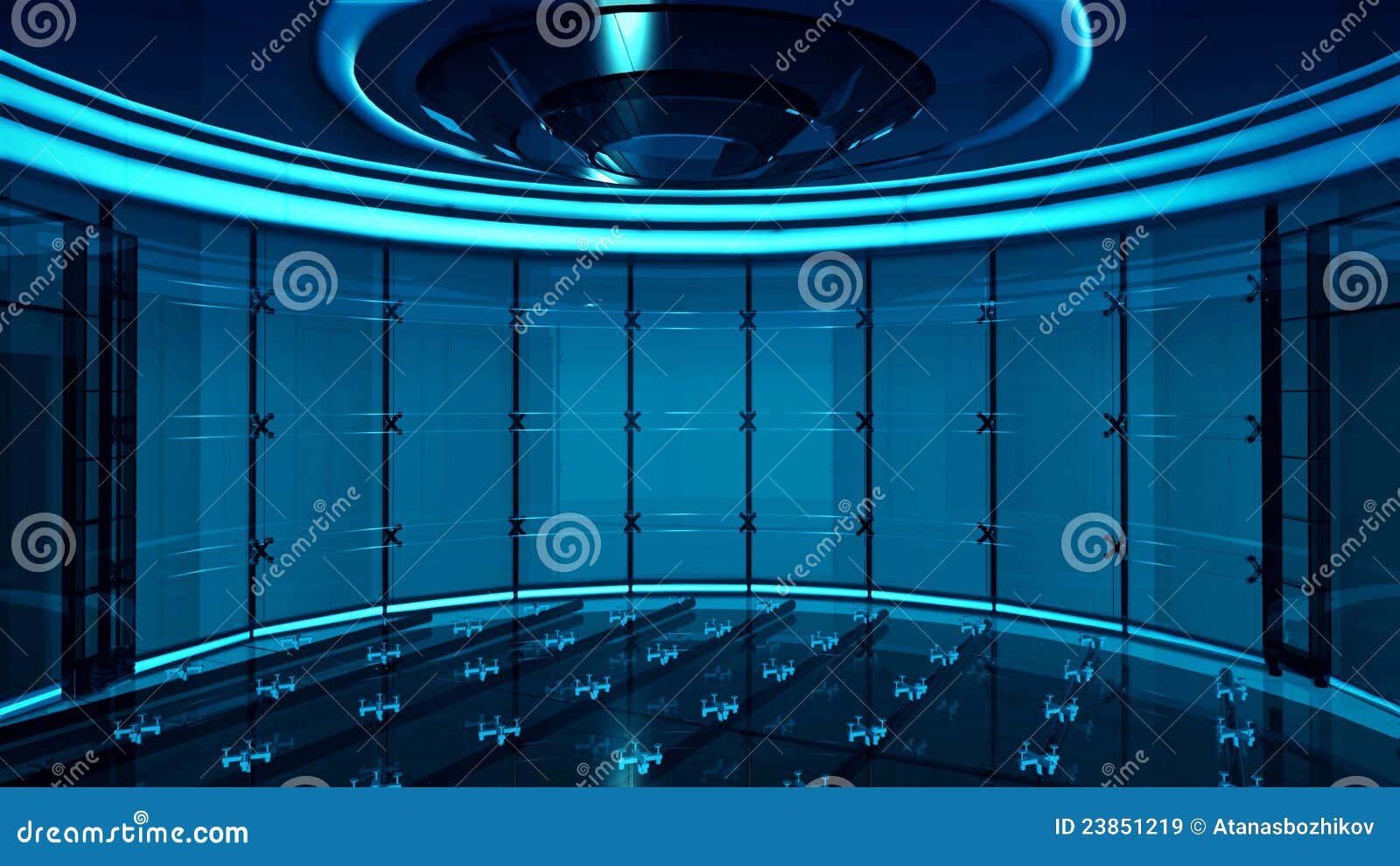 TV Studio stock image. Image of monitor, digital, glow - 23851219