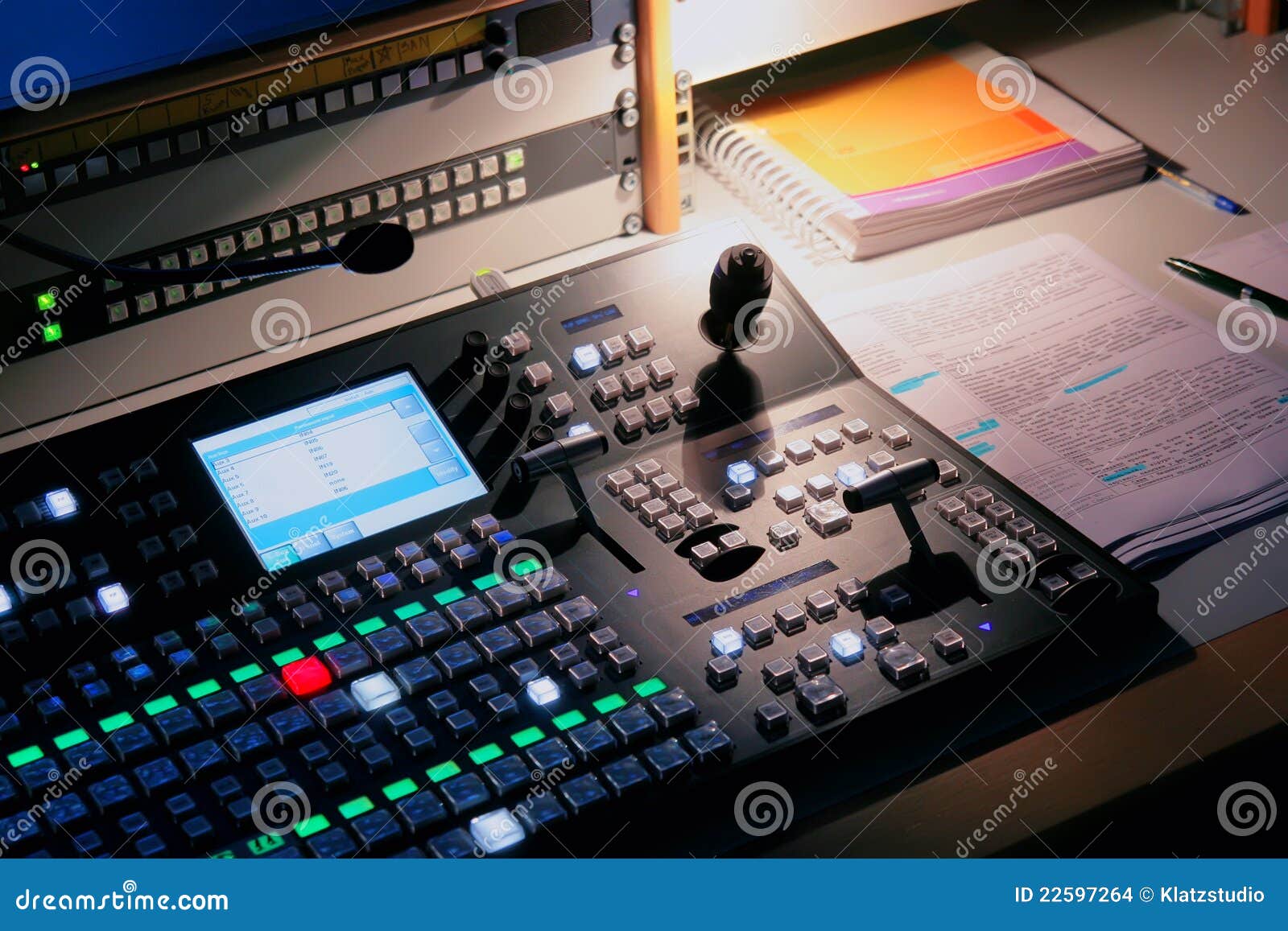 TV studio microphone stock photo. Image of entertainment - 22597264