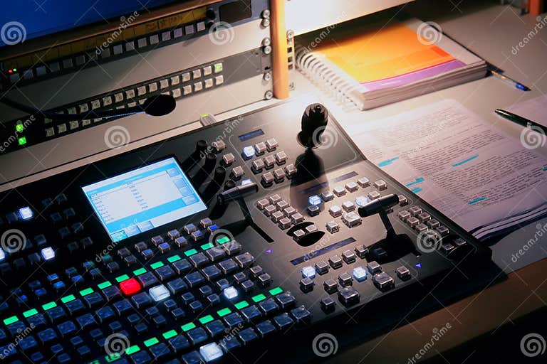 TV studio microphone stock photo. Image of entertainment - 22597264