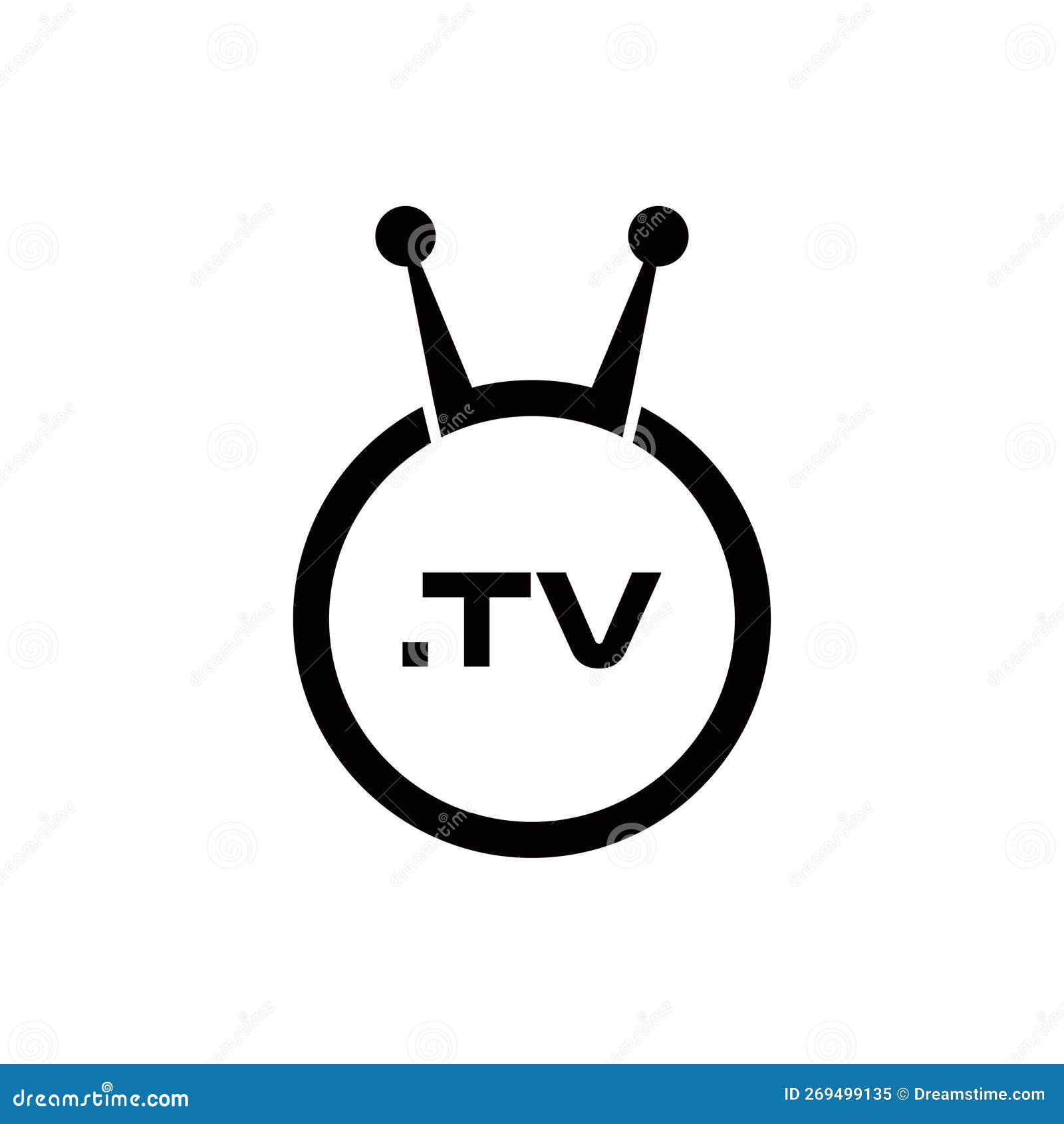 TV Television Broadcast Channel Logo Design Stock Vector - Illustration ...