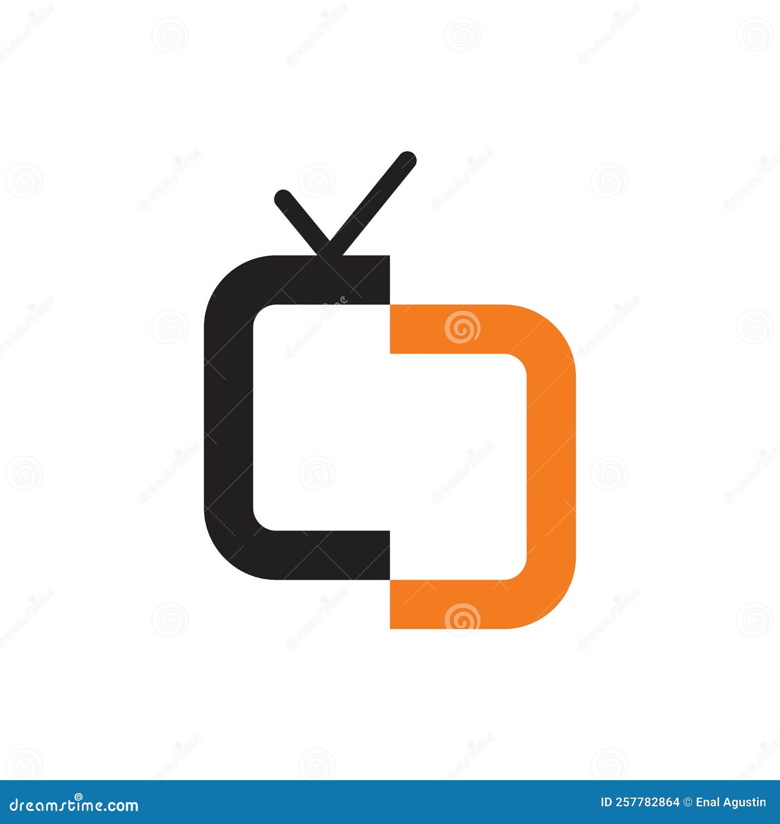 TV Television Channel Icon Logo Design Stock Vector - Illustration of ...