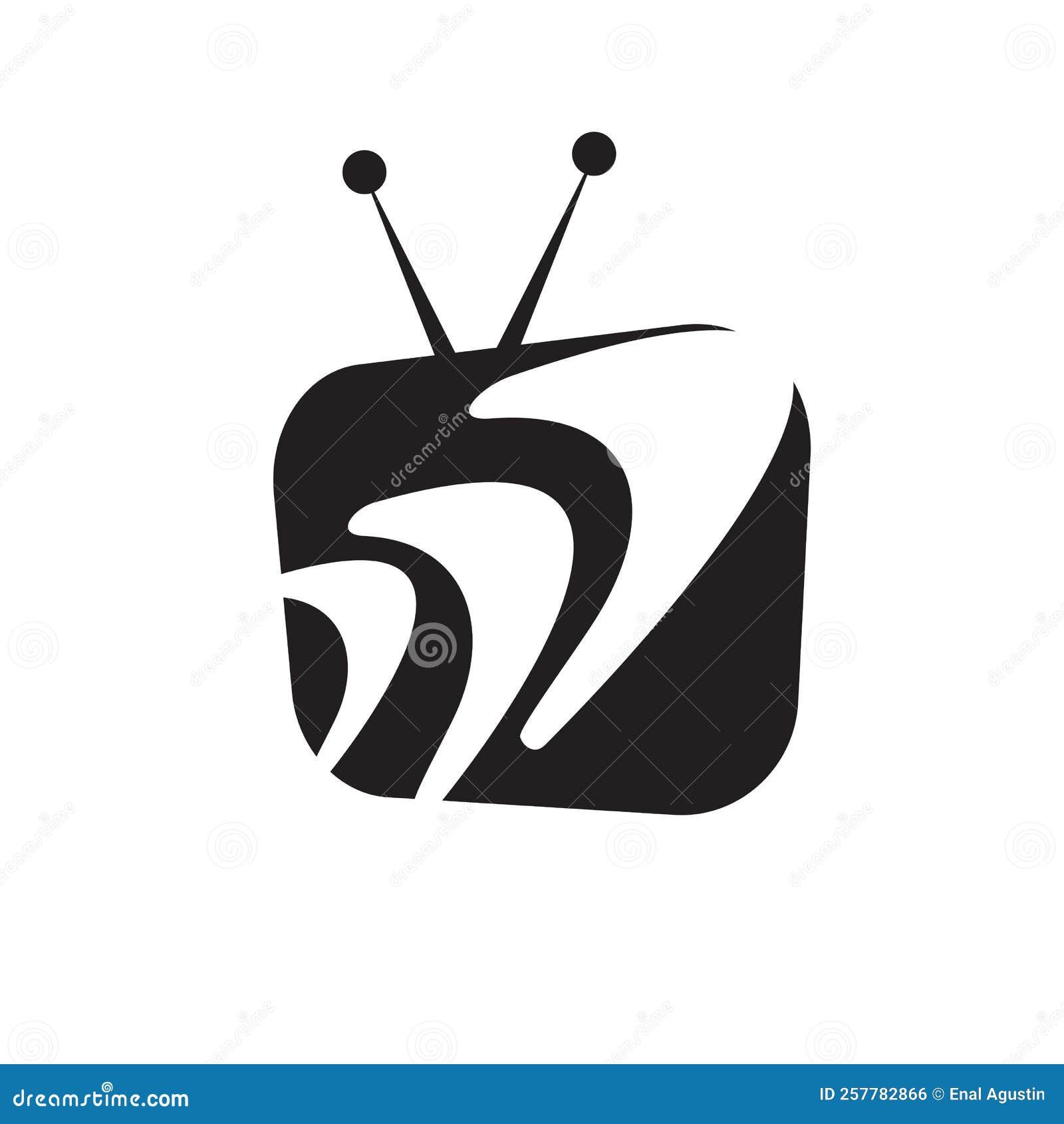 TV Television Channel Icon Logo Design Stock Vector - Illustration of ...