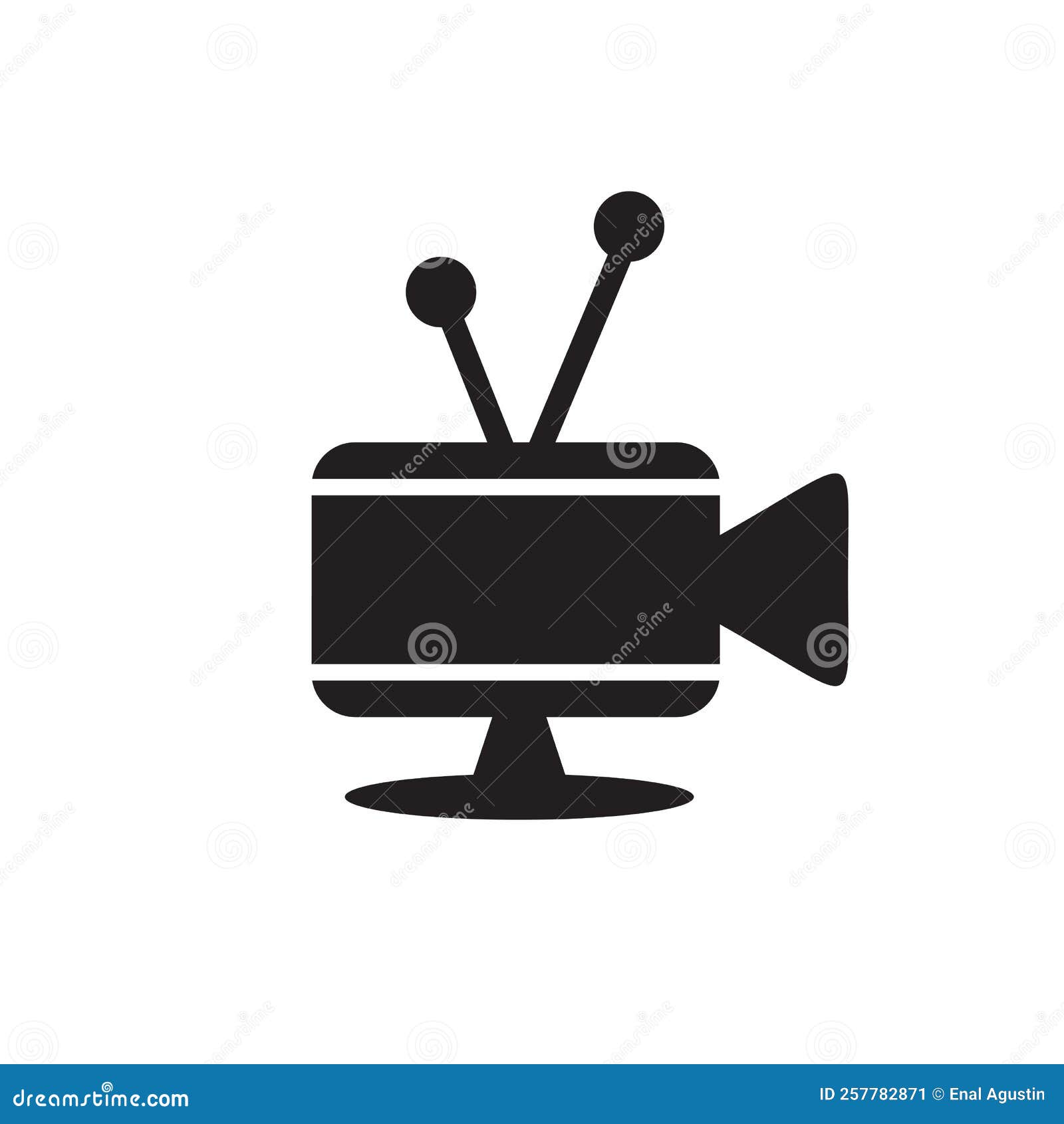 TV Television Channel Icon Logo Design Stock Vector - Illustration of ...