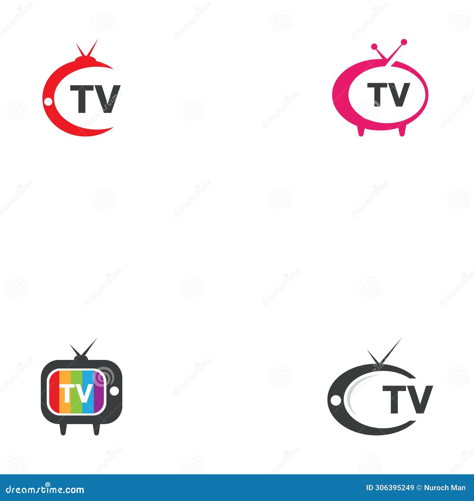TV or Television Channel Icon Logo Design Vector Template Stock Vector ...