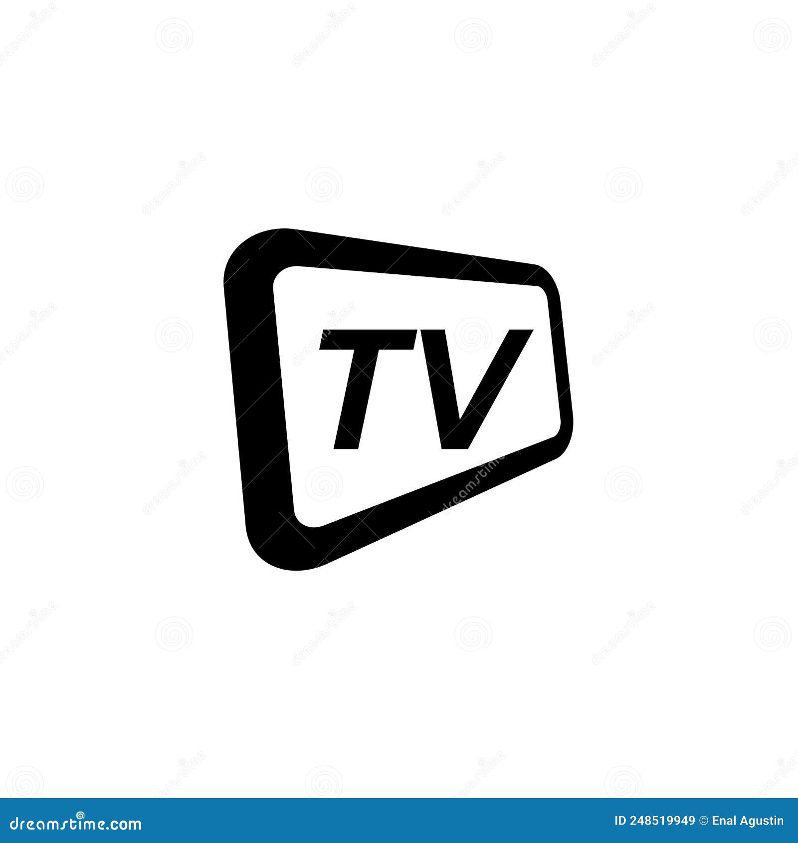 TV Television Channel Symbol Logo Design Stock Vector - Illustration of ...