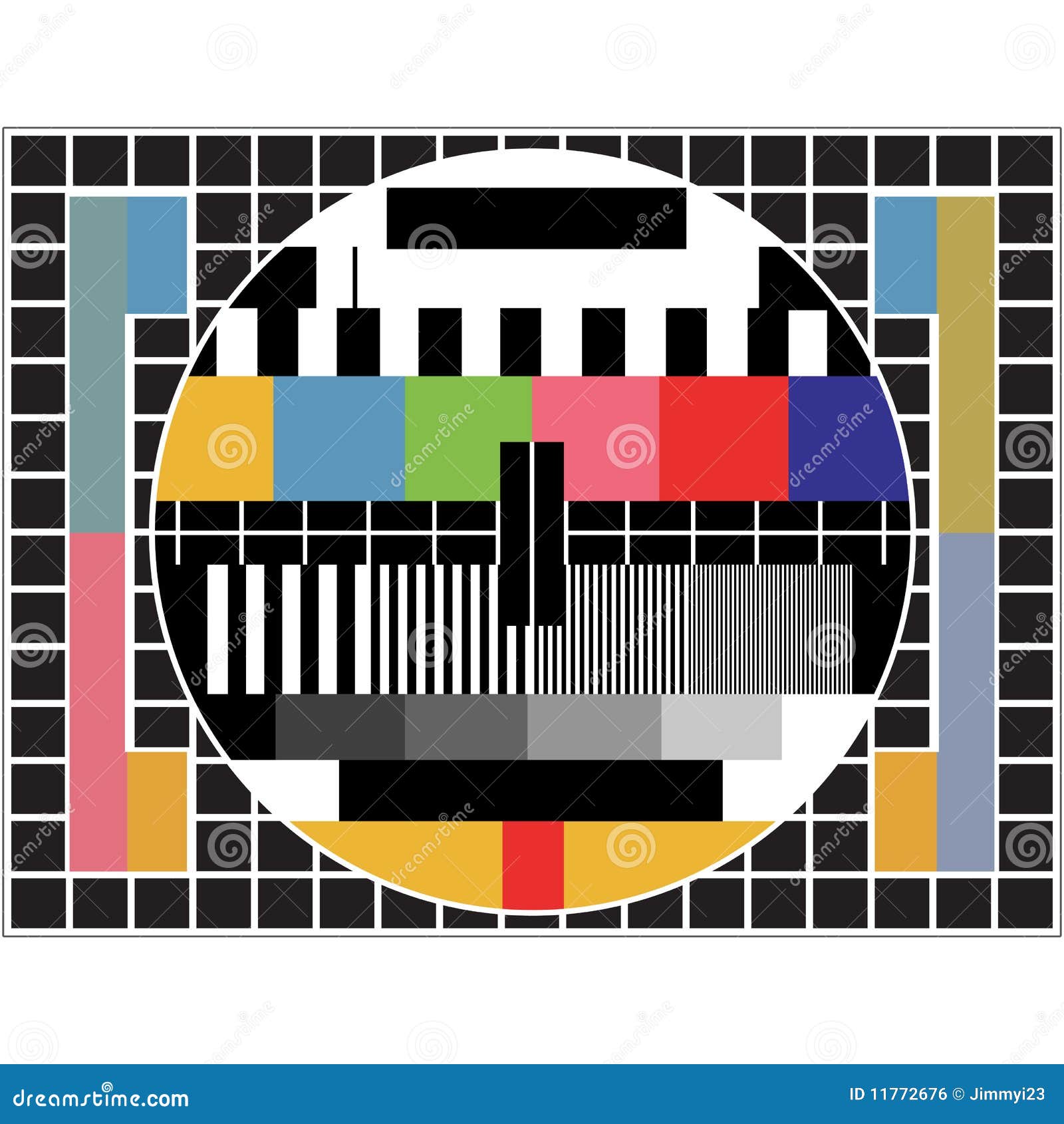 TV Test stock vector. Illustration of graphic, clear - 11772676