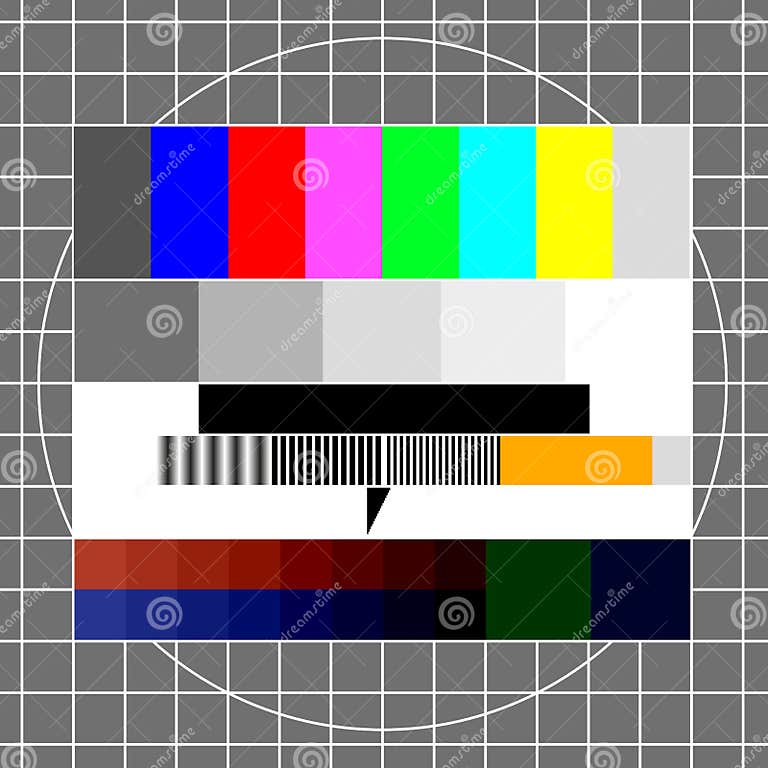 TV test image stock vector. Illustration of grid, broadcast - 22681988