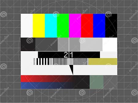 Tv test screen stock vector. Illustration of saturation - 8183174