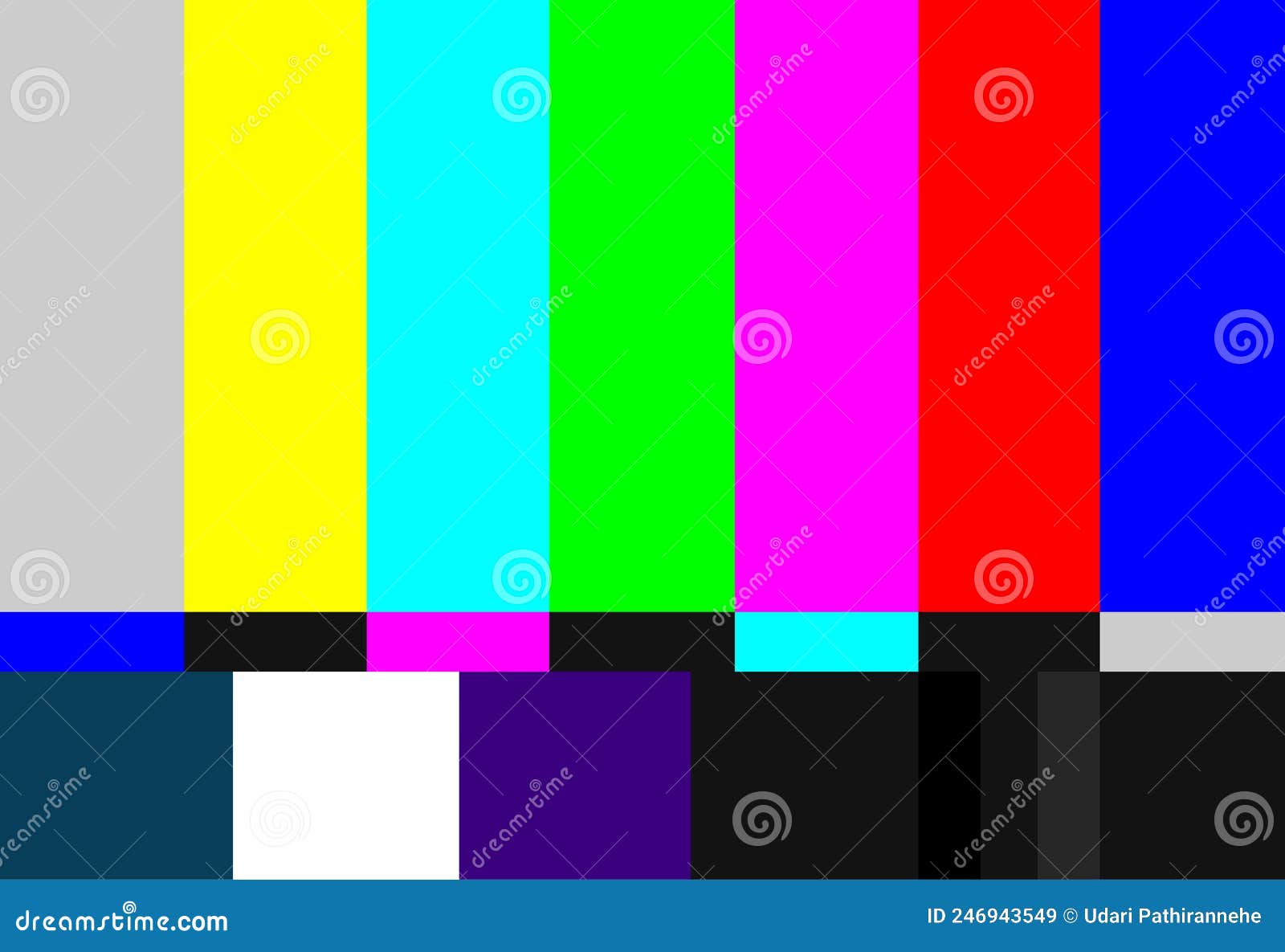 TV Test Screen for Color Accuracy Stock Vector - Illustration of color ...