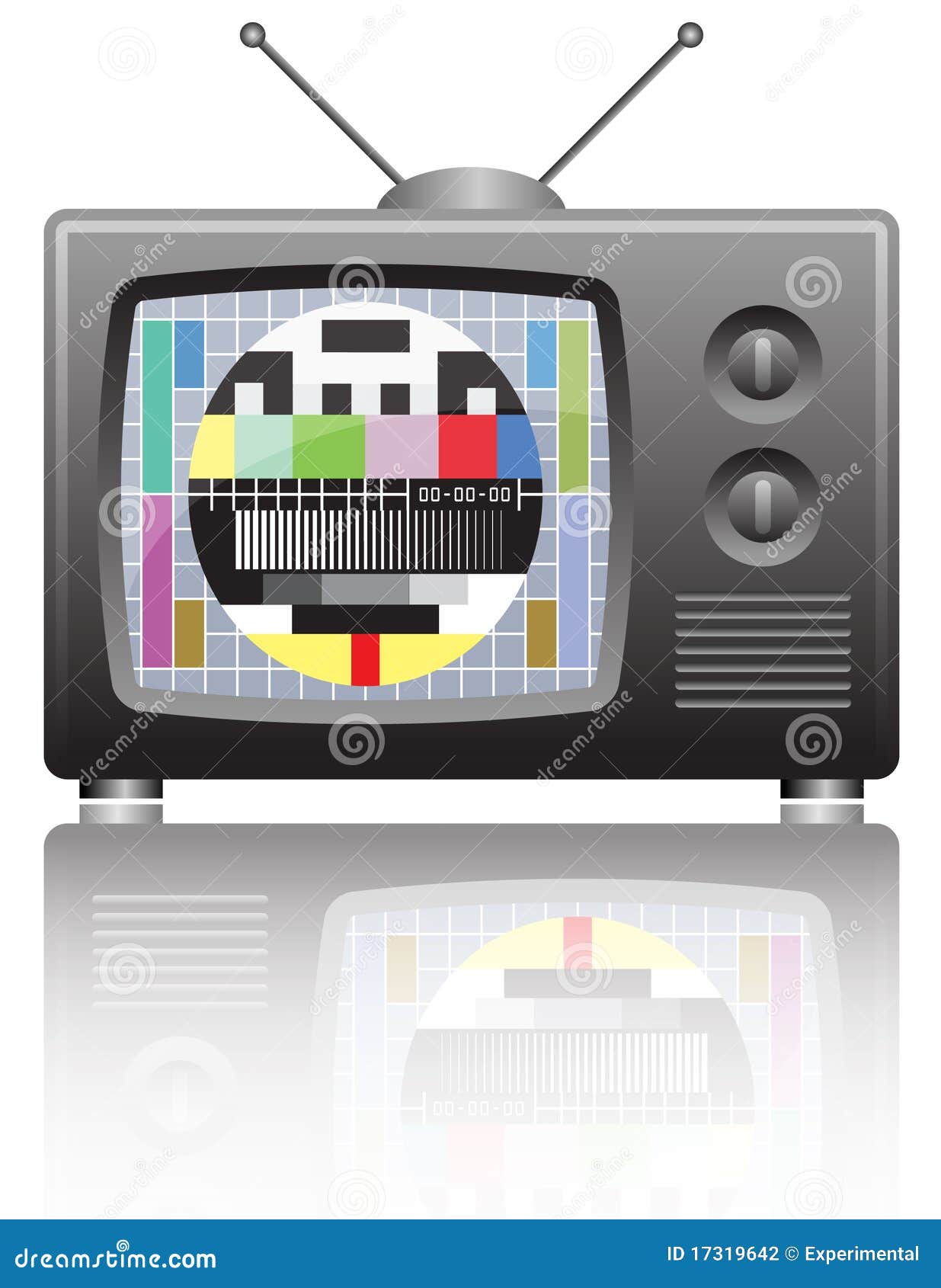 TV Test Screen For Color Accuracy Cartoon Vector | CartoonDealer.com ...