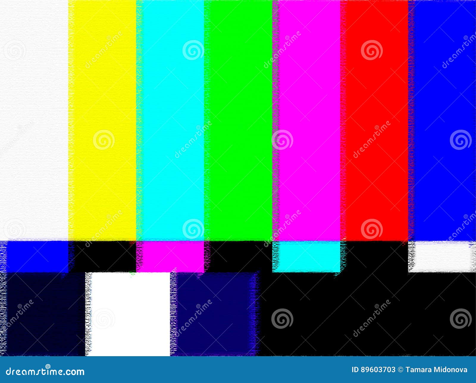 TV-testbeeld stock afbeelding. Image of lawaai, creatief - 89603703