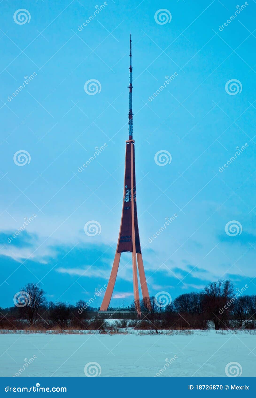 Tv tower stock photo. Image of broadcast, symbol, ball - 18726870