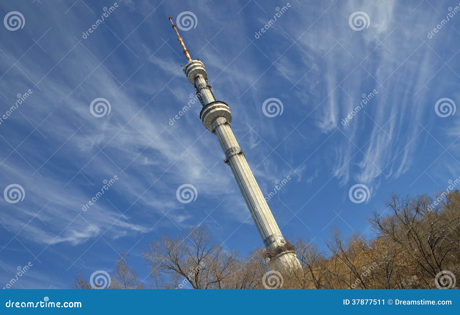 TV Tower in Almaty stock image. Image of wave, global - 37877511