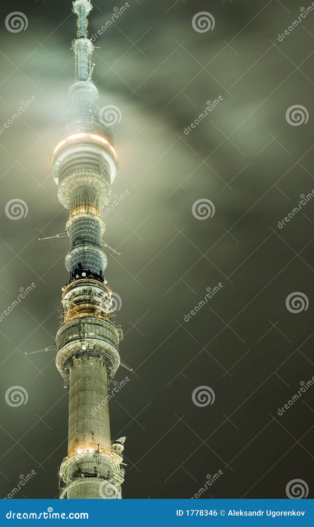 Tv tower close up stock photo. Image of hight, network - 1778346