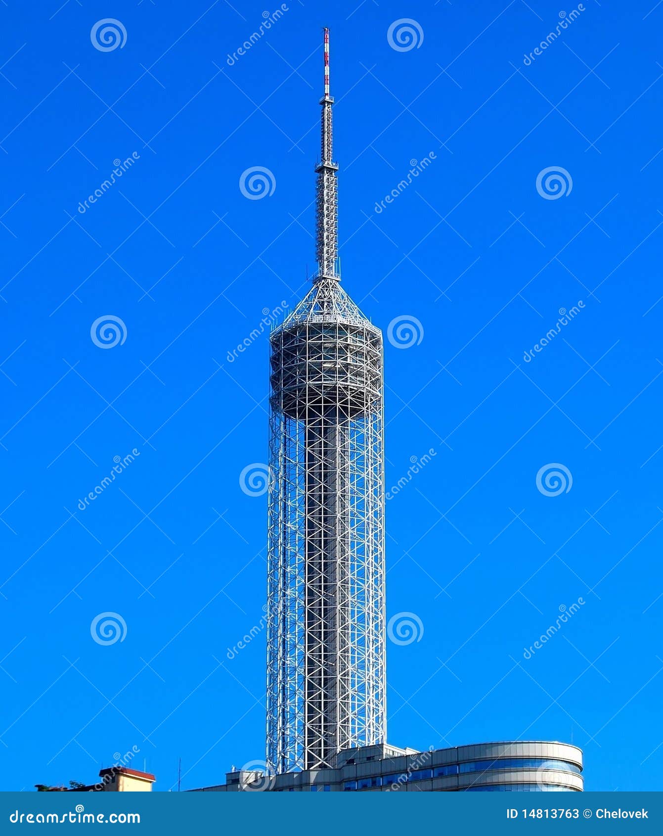 TV tower. Dalian, China. stock image. Image of material - 14813763